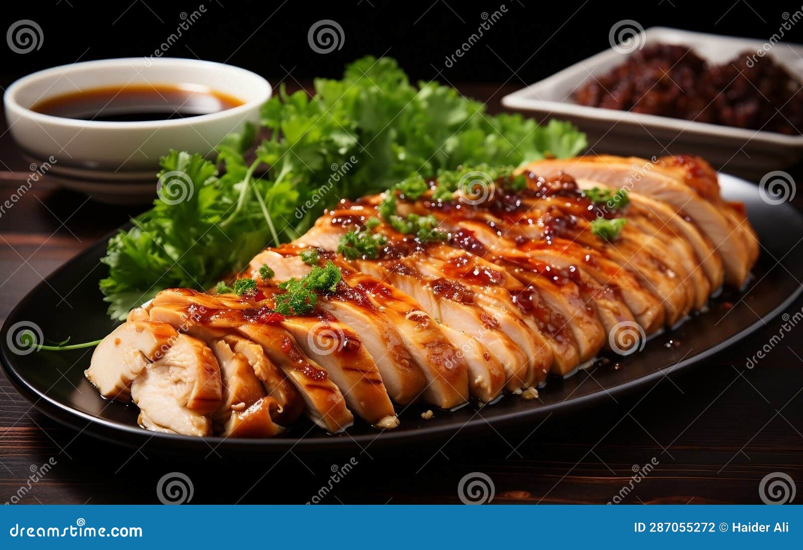 Grilled Chicken Slices. Generative AI Stock Photo - Image of dish, meal ...