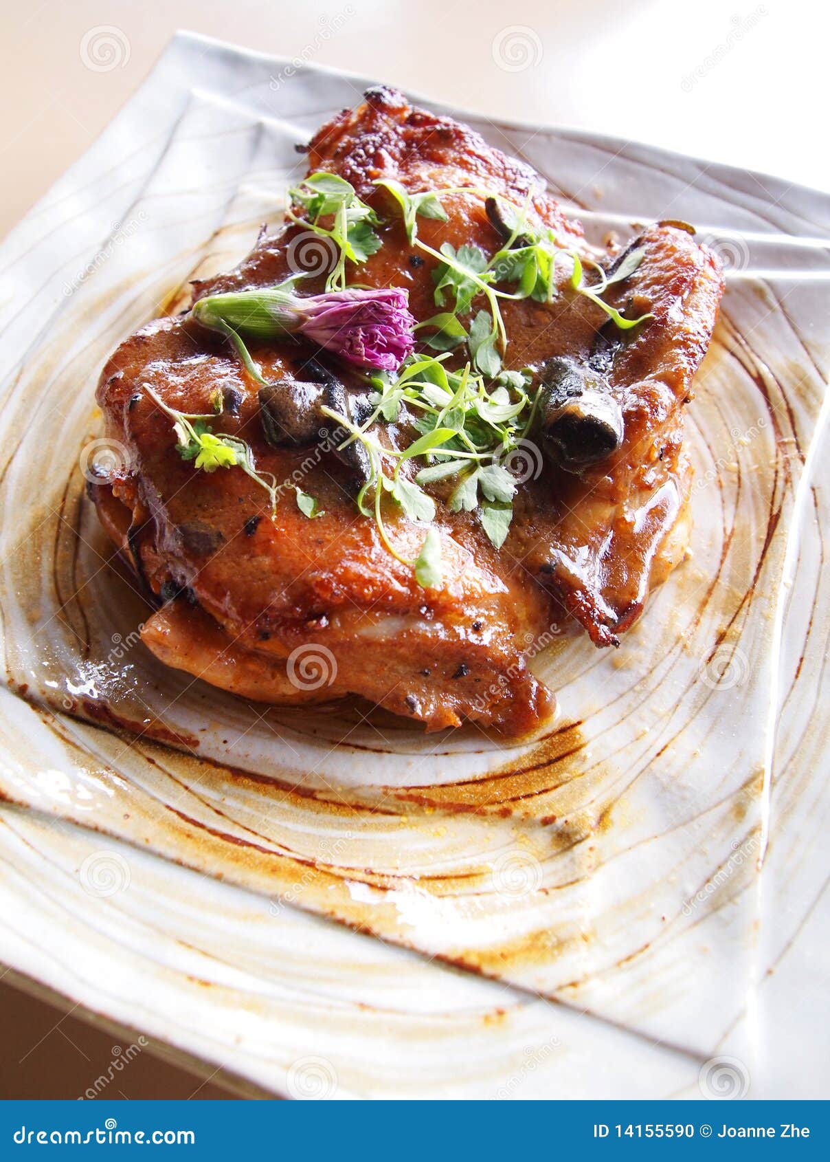 Grilled chicken steak stock photo. Image of grills, gourmet - 14155590