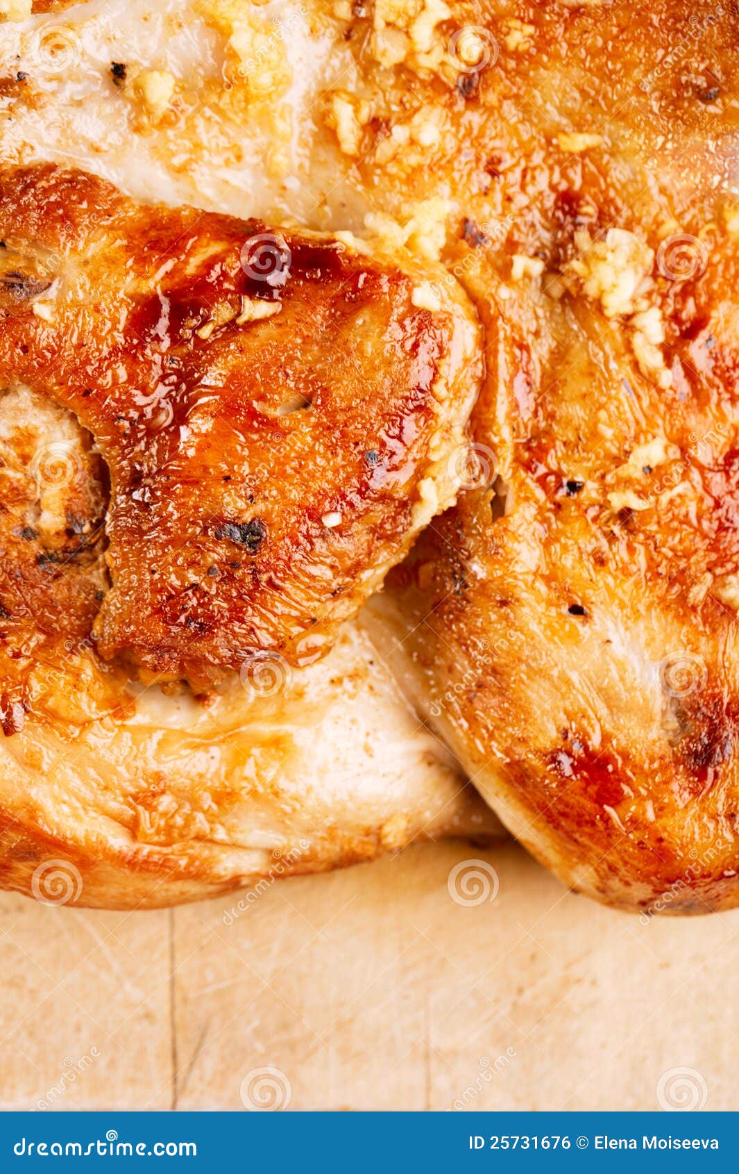 Chicken Tabaka Traditional Georgian Dish White Background Top View ...