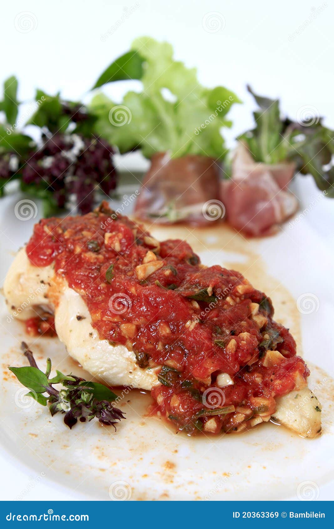Grilled Chicken with Tomato Sauce Stock Image - Image of tomato ...