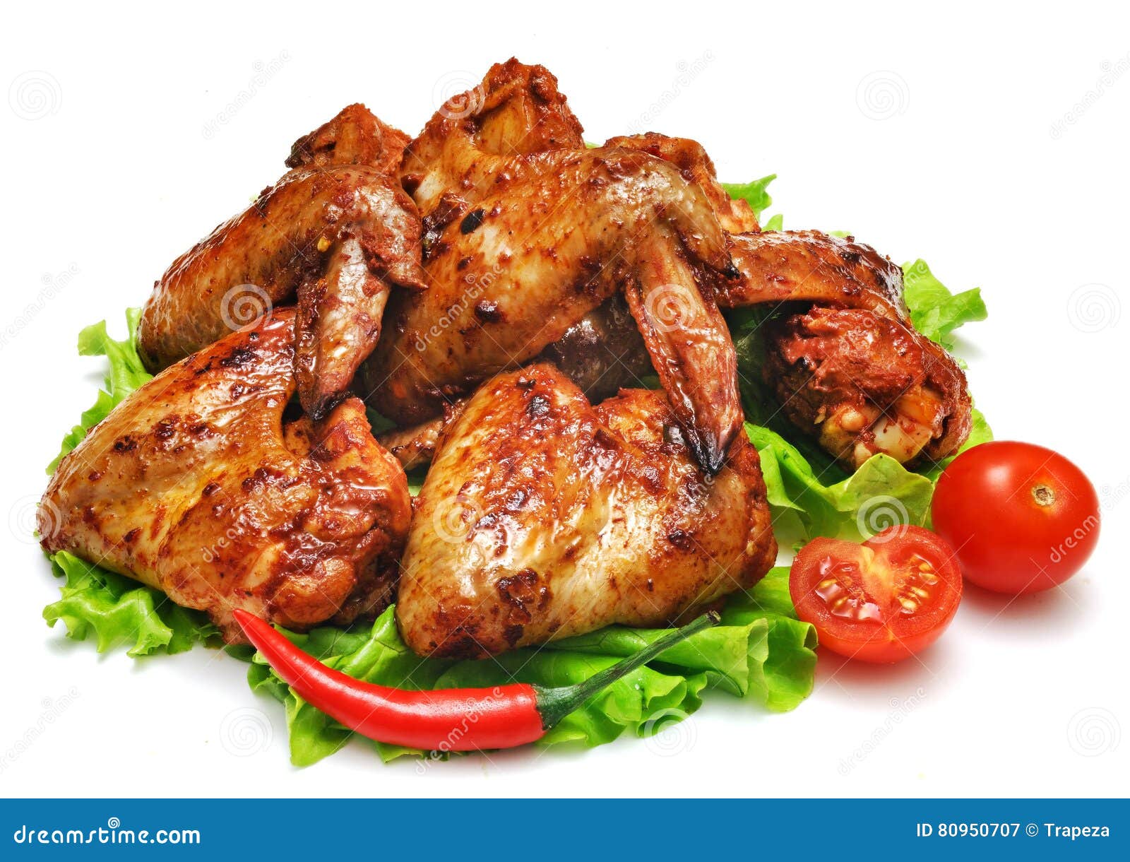Raw Chicken Wings On A White Background. Fresh Chicken Meat. Healthy ...
