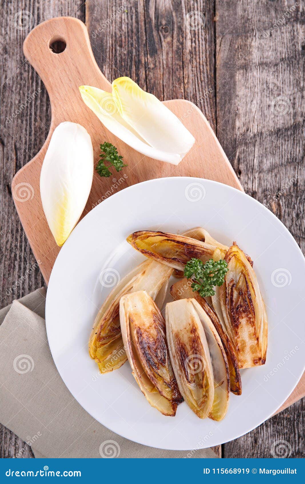 Grilled chicory stock image. Image of chicory, background - 115668919