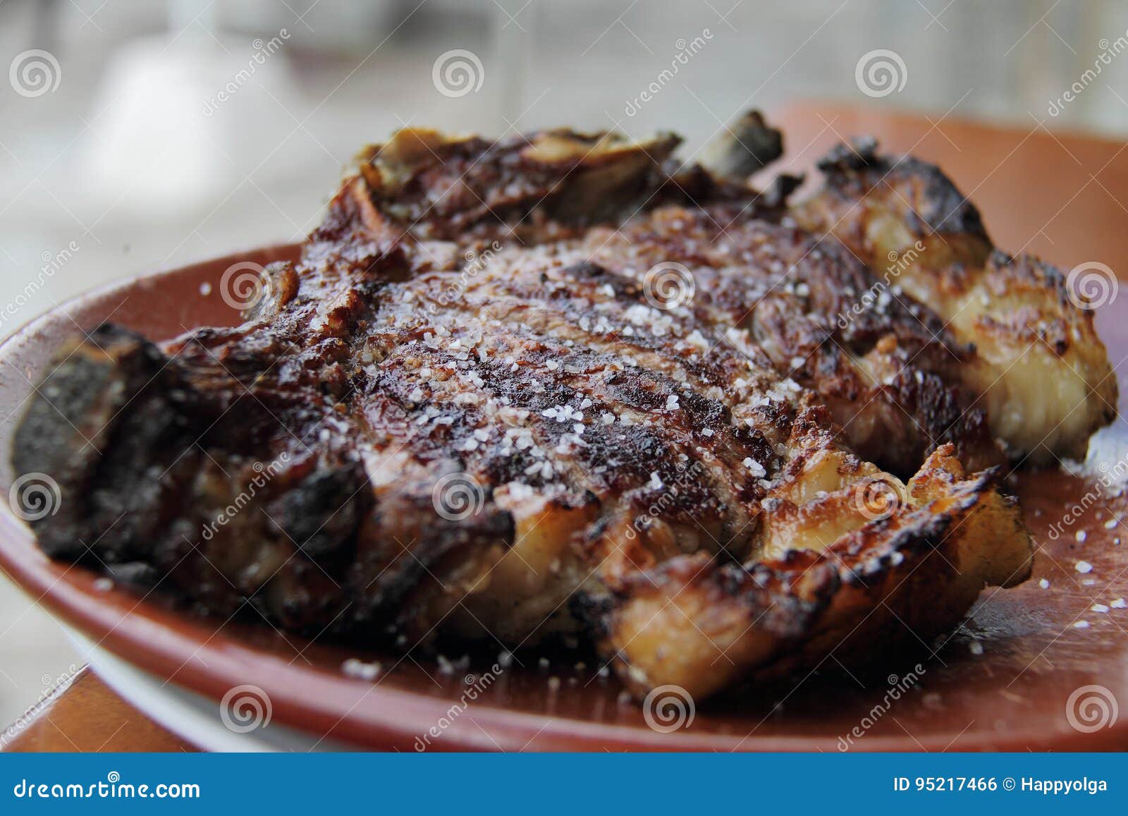 Grilled chuleton stock photo. Image of sirloin, meat - 95217466