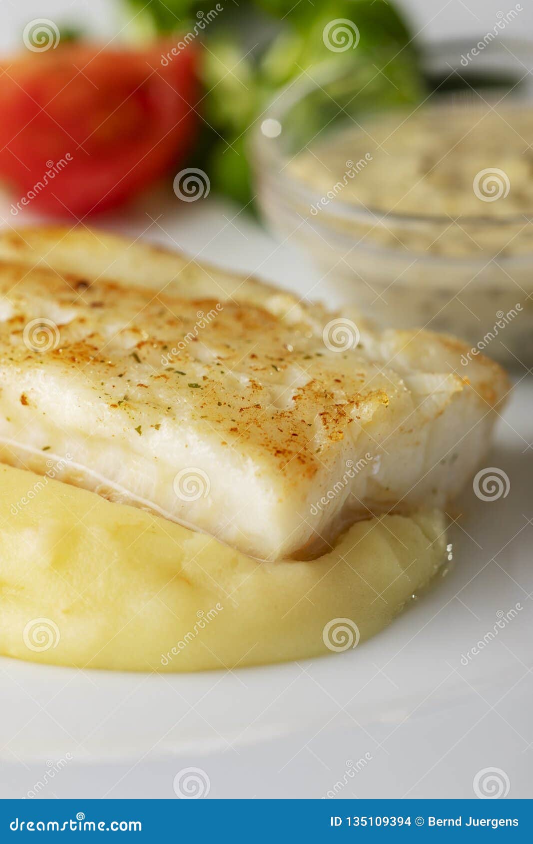 Grilled cod stock photo. Image of baked, delicious, gourmet - 135109394