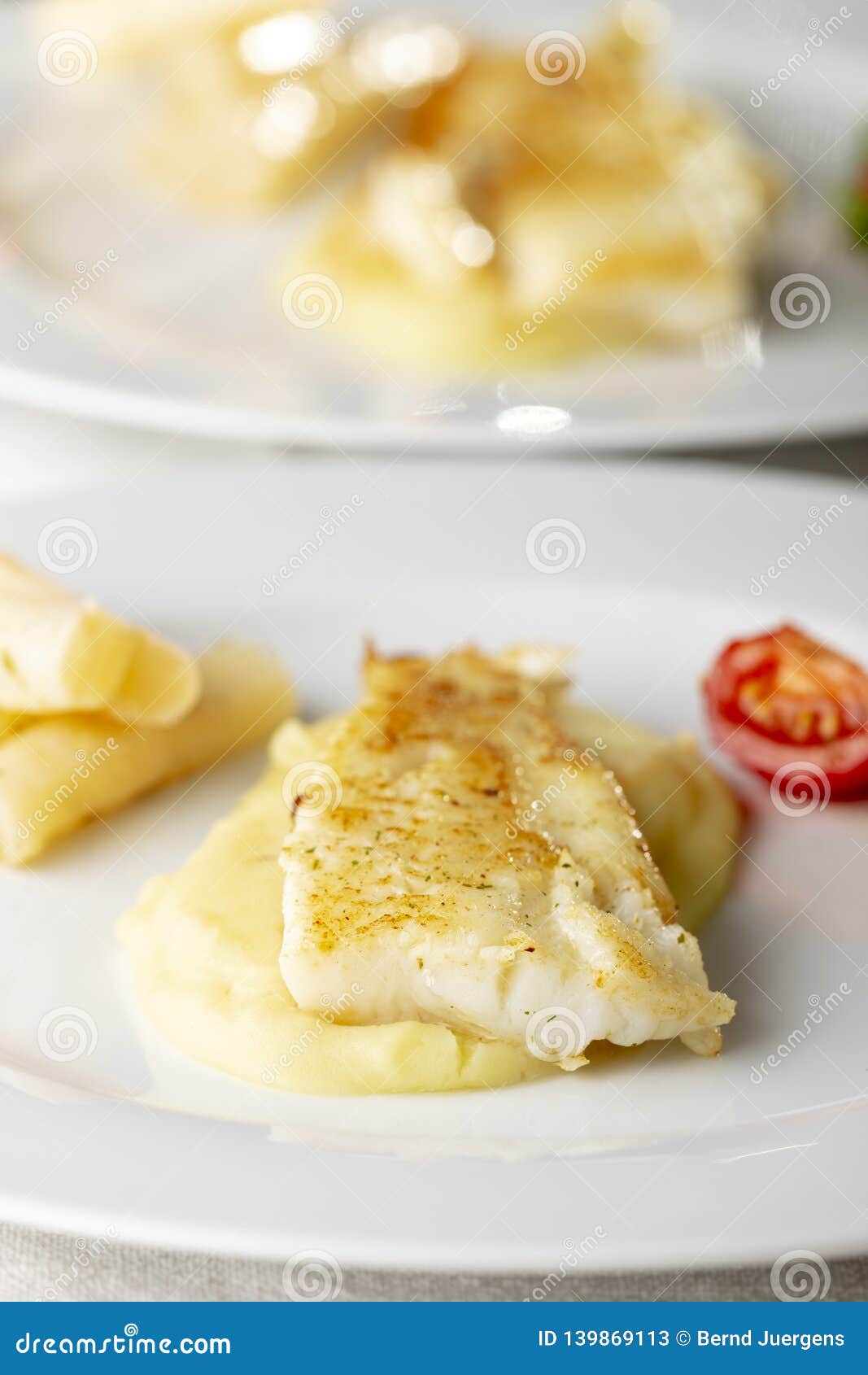 Grilled cod stock image. Image of delicious, prepared - 139869113