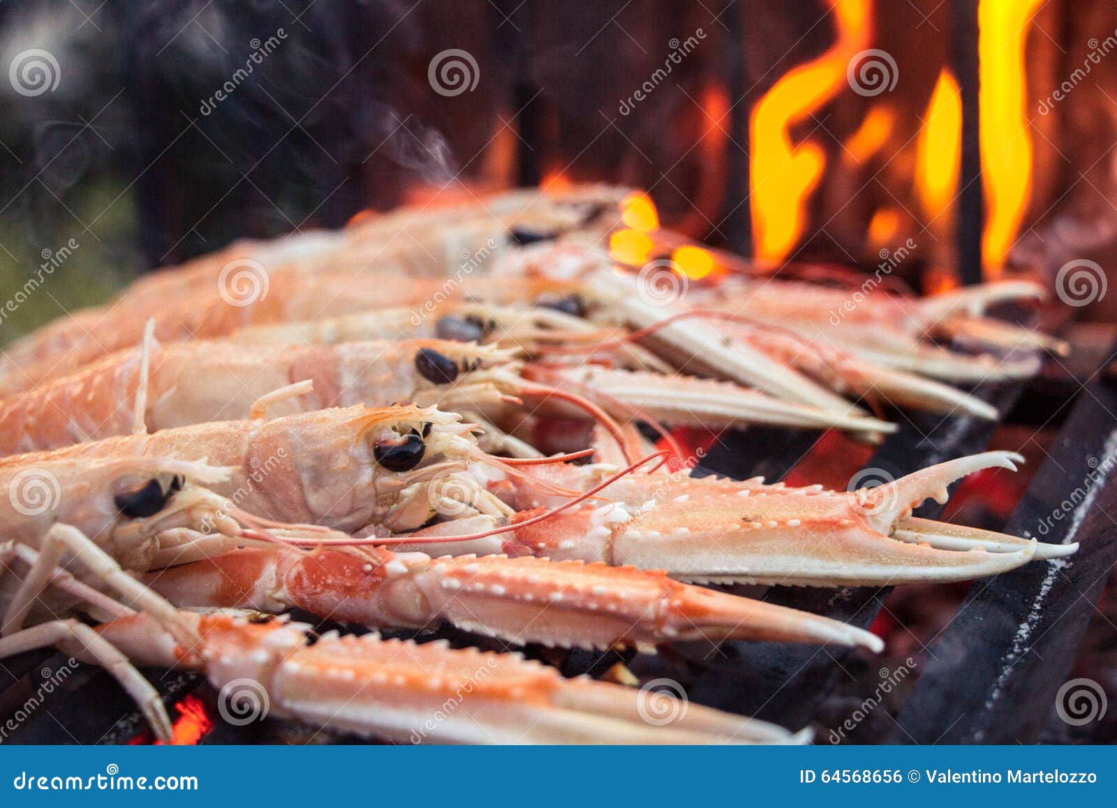 Grilled crayfish stock photo. Image of water, cooked - 64568656