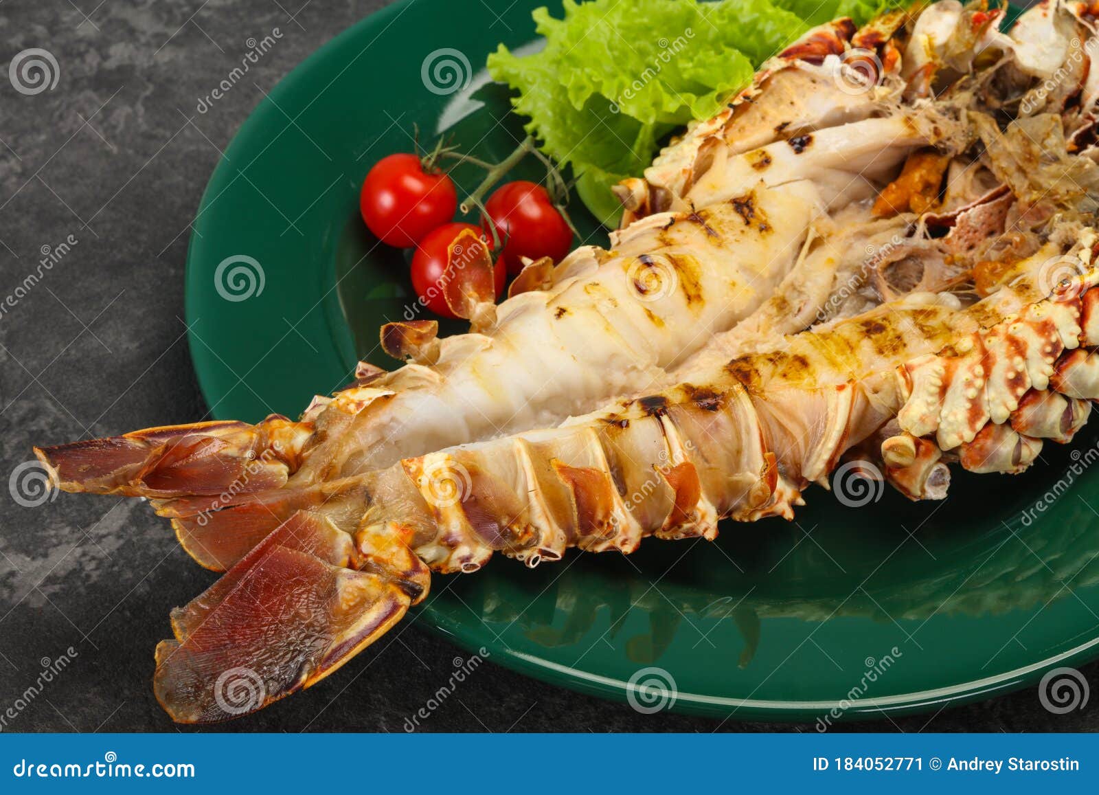 Grilled Crayfish in the Plate Stock Image - Image of cuisine, gourmet ...