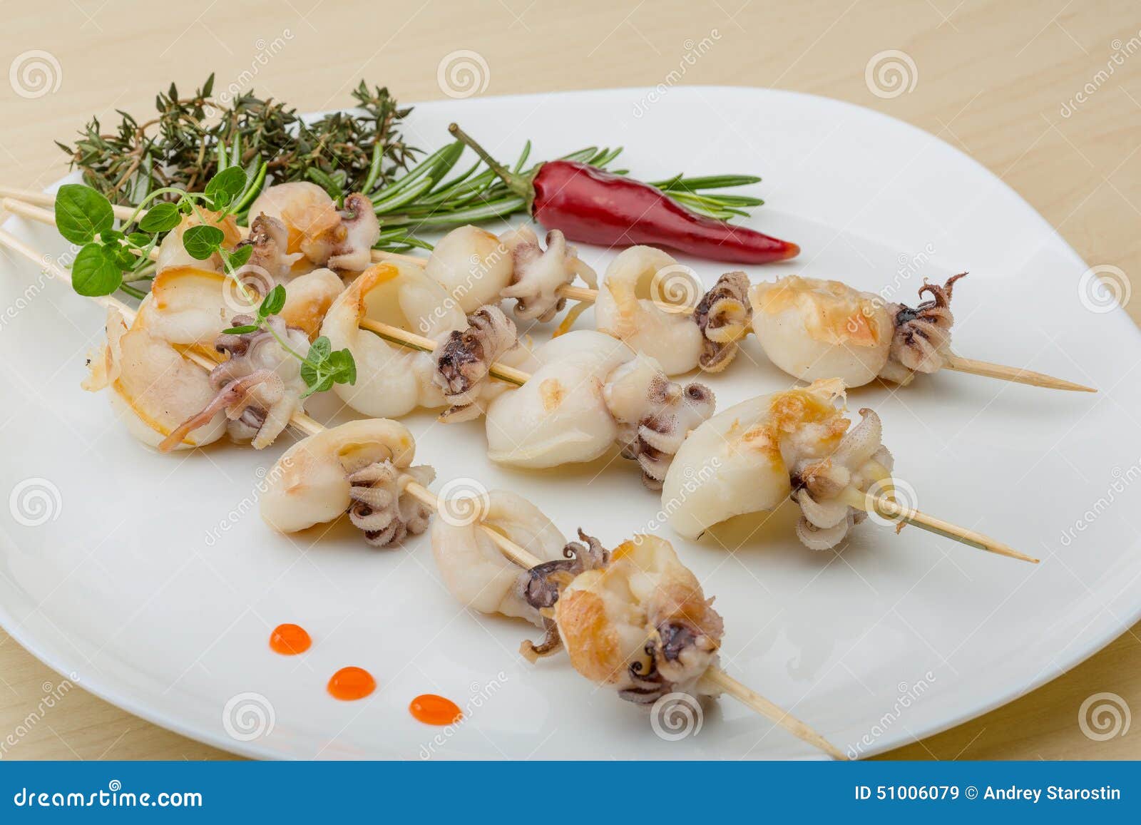 Grilled cuttlefish stock image. Image of meal, healthy - 51006079