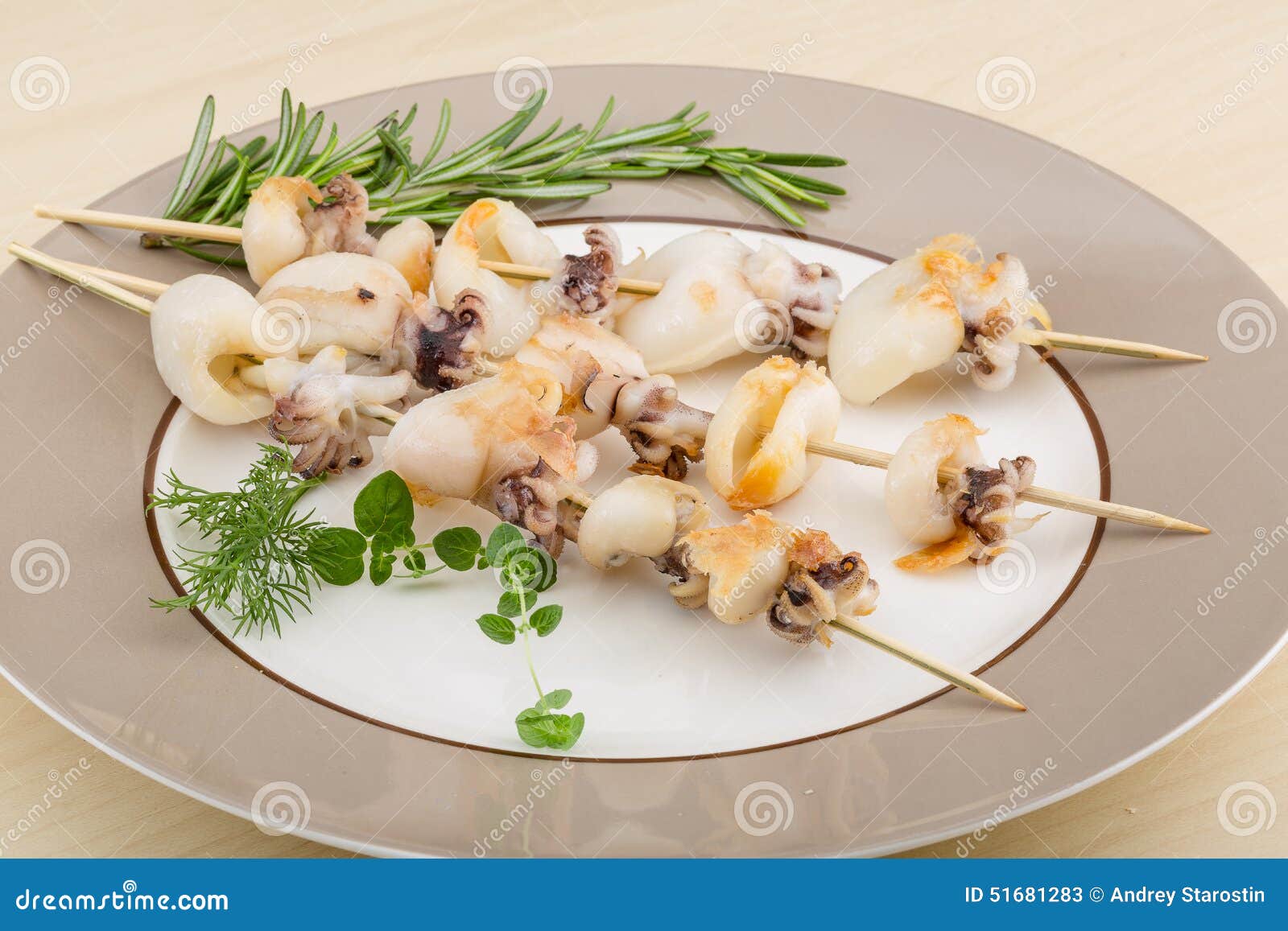 Grilled cuttlefish stock image. Image of meal, healthy - 51681283