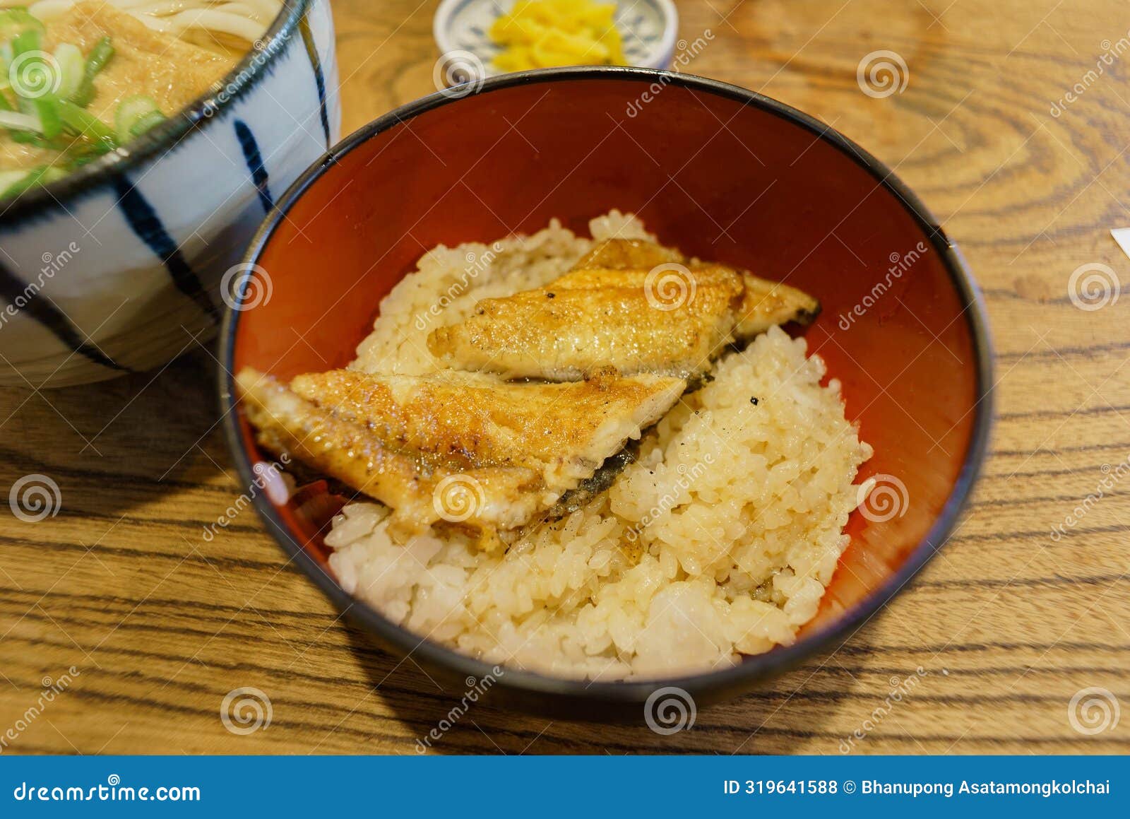 Grilled Eel on Rice stock photo. Image of white, chicken - 319641588