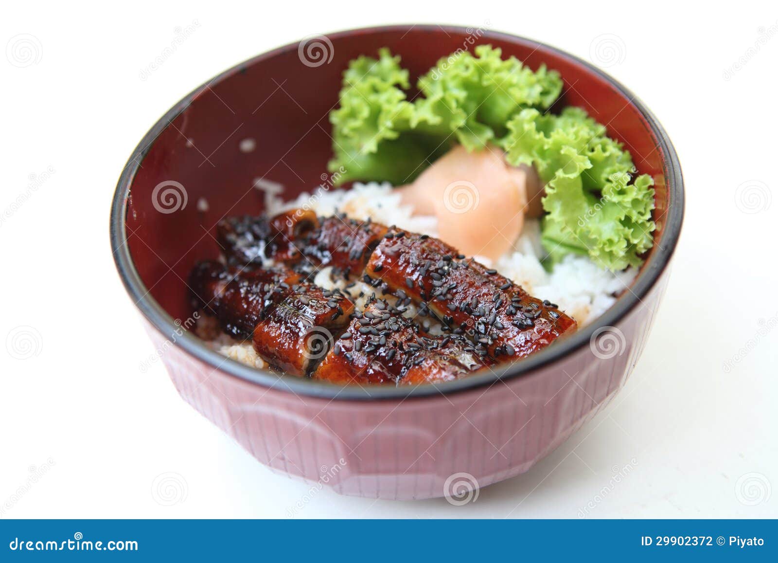 Grilled eel on rice stock photo. Image of food, fish - 29902372