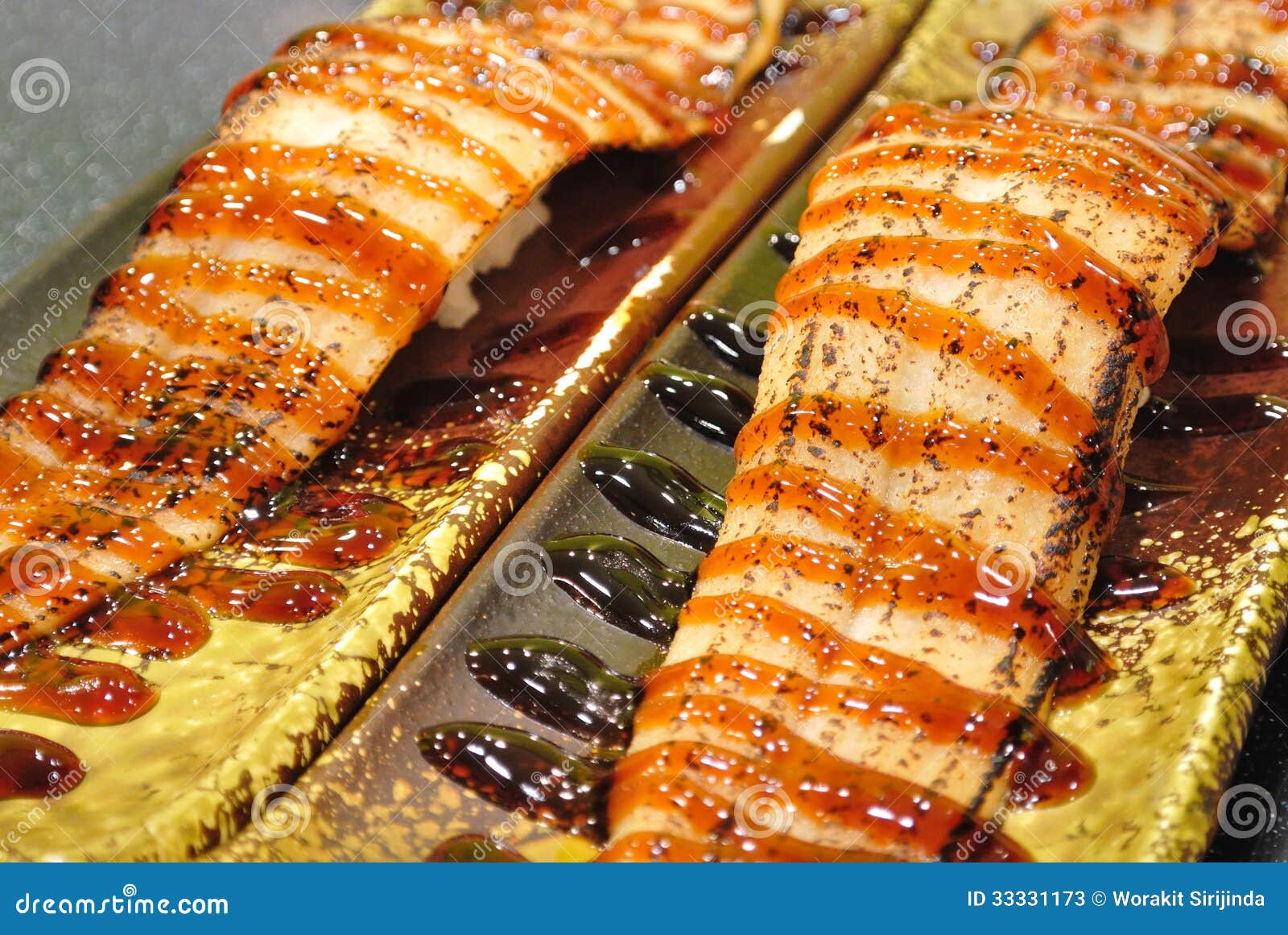 Grilled Eel Sushi stock image. Image of oriental, asian - 33331173