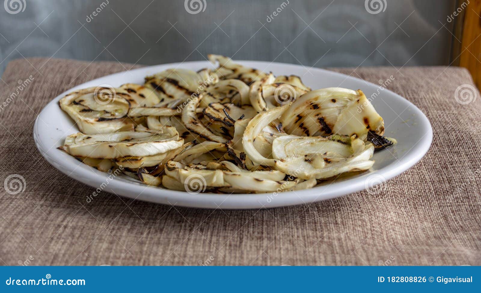Grilled Fennel in the Plate Stock Photo - Image of fresh, appetizer ...