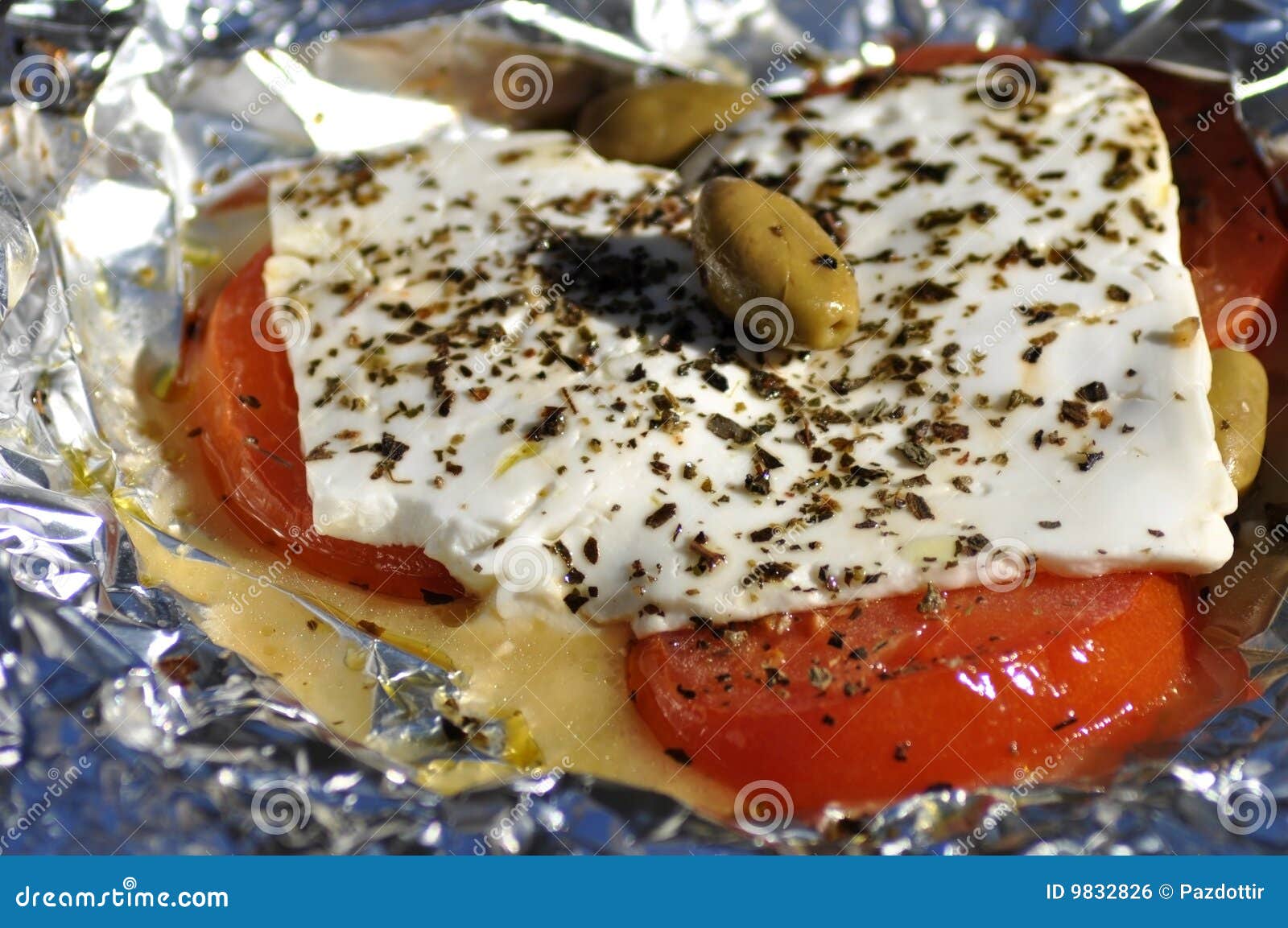 Grilled feta cheese stock photo. Image of food, mixed - 9832826