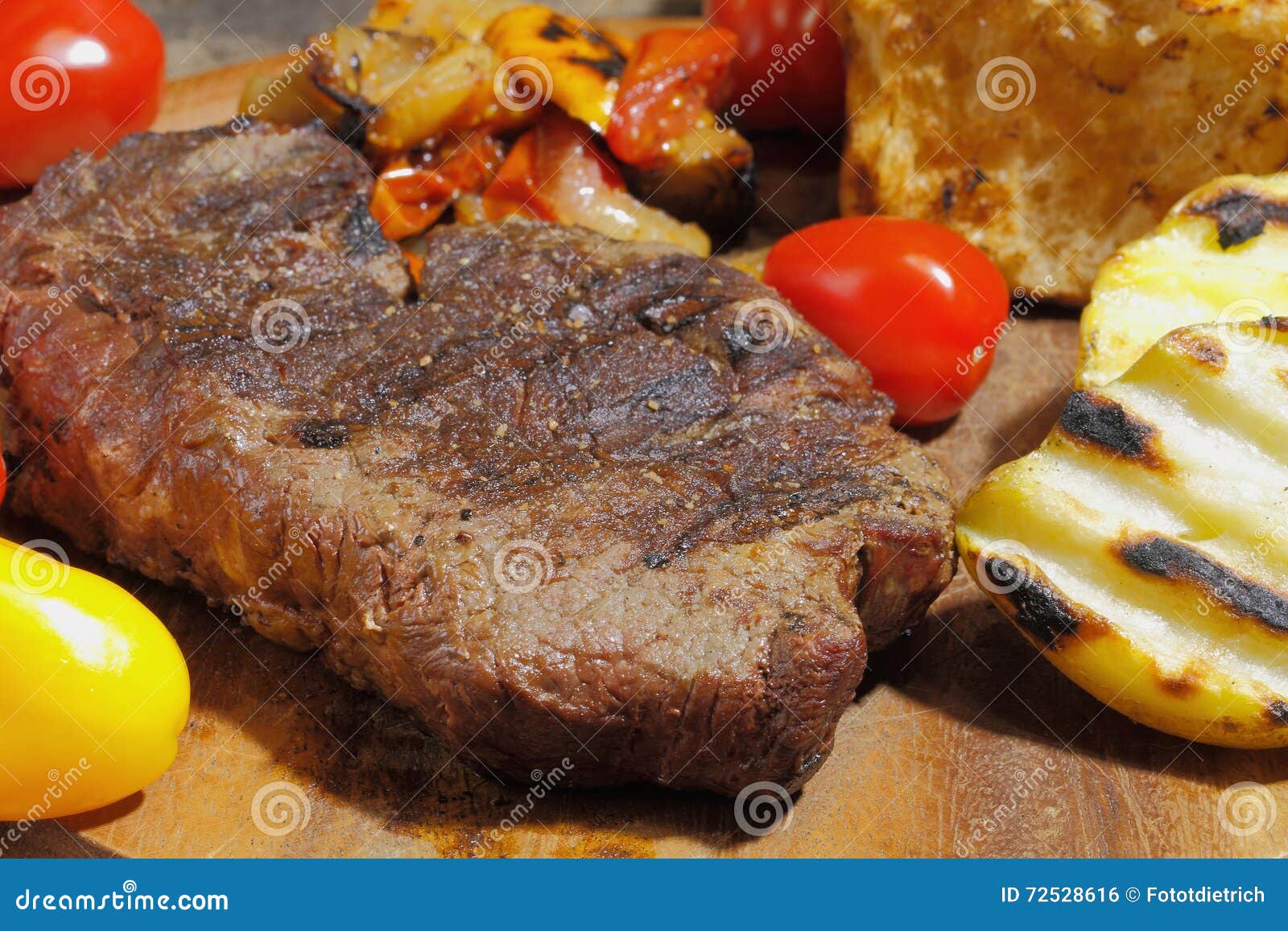 Grilled fillet of beef stock photo. Image of cooked, garnish - 72528616