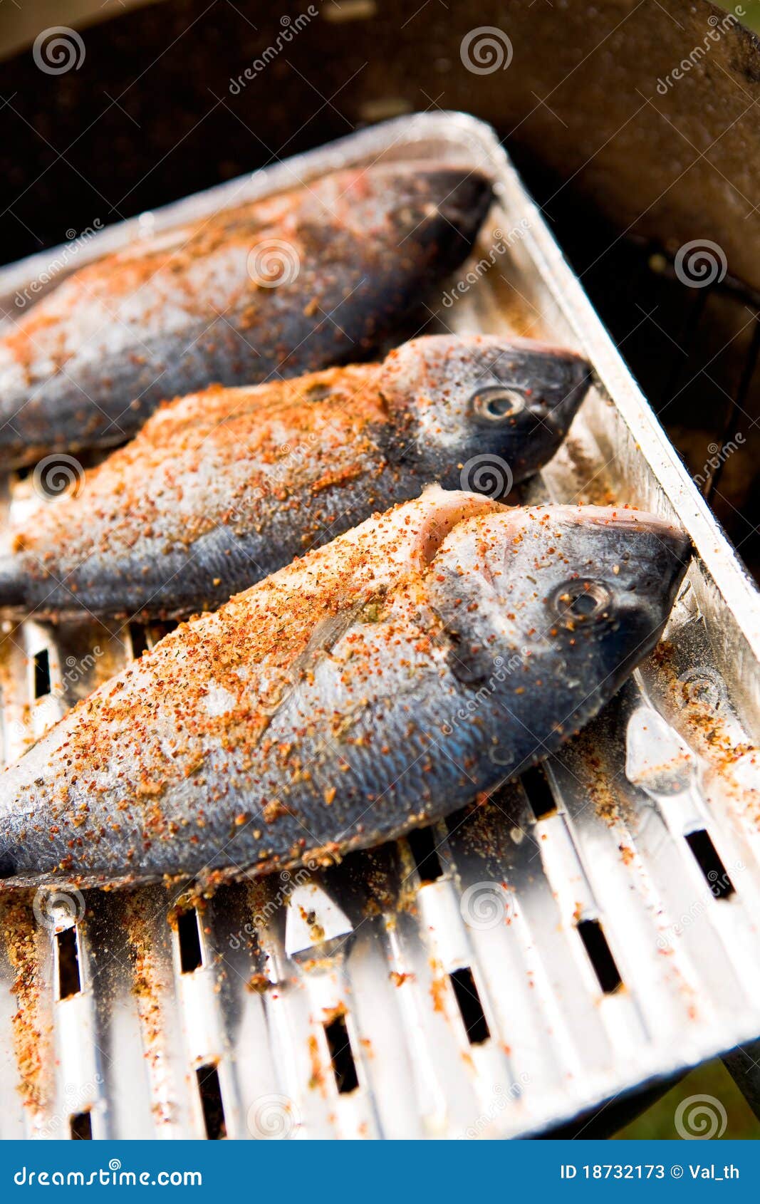 Grilled fish stock image. Image of table, meal, gourmand - 18732173
