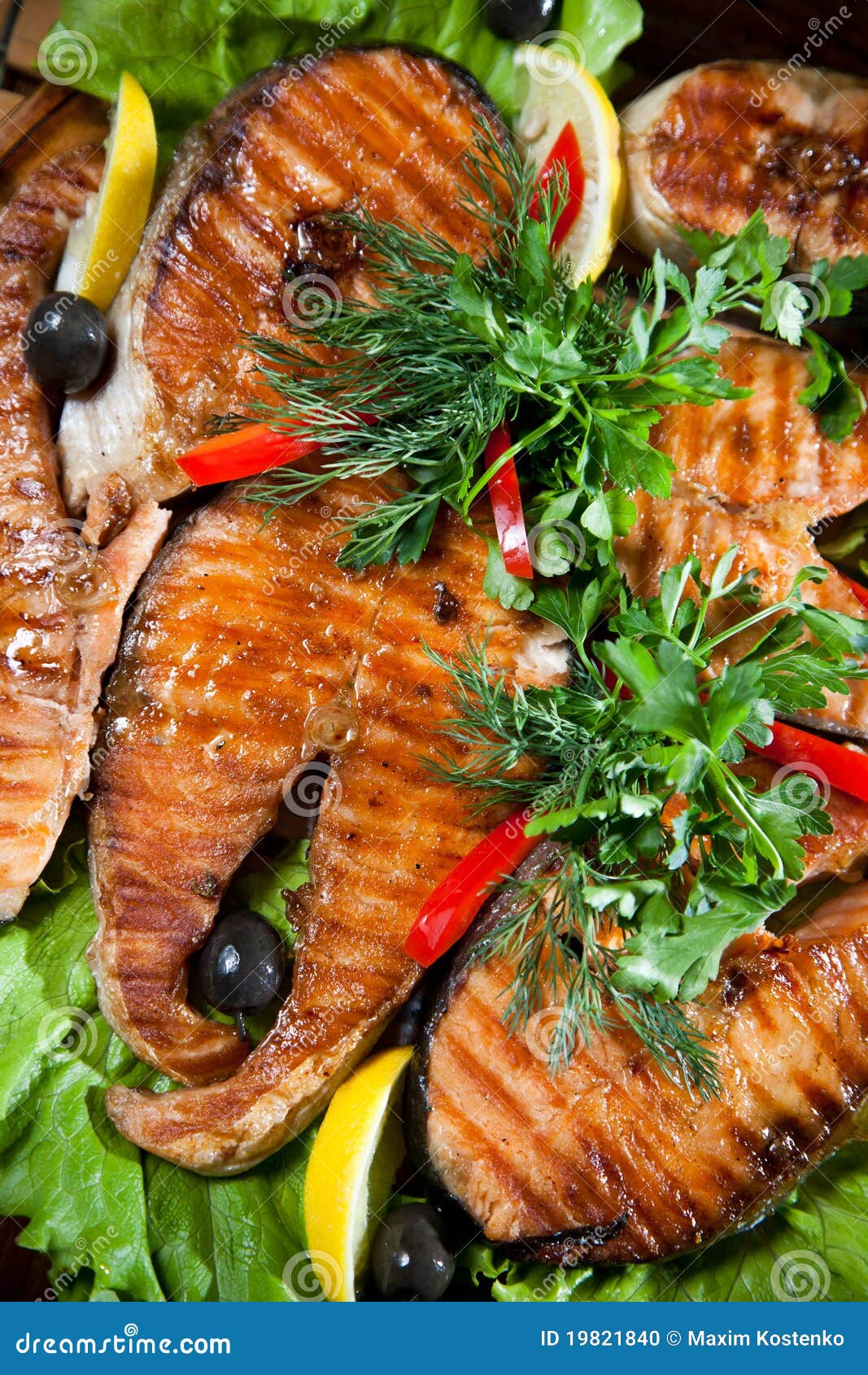 Grilled fish stock photo. Image of lunch, multi, dishware - 19821840