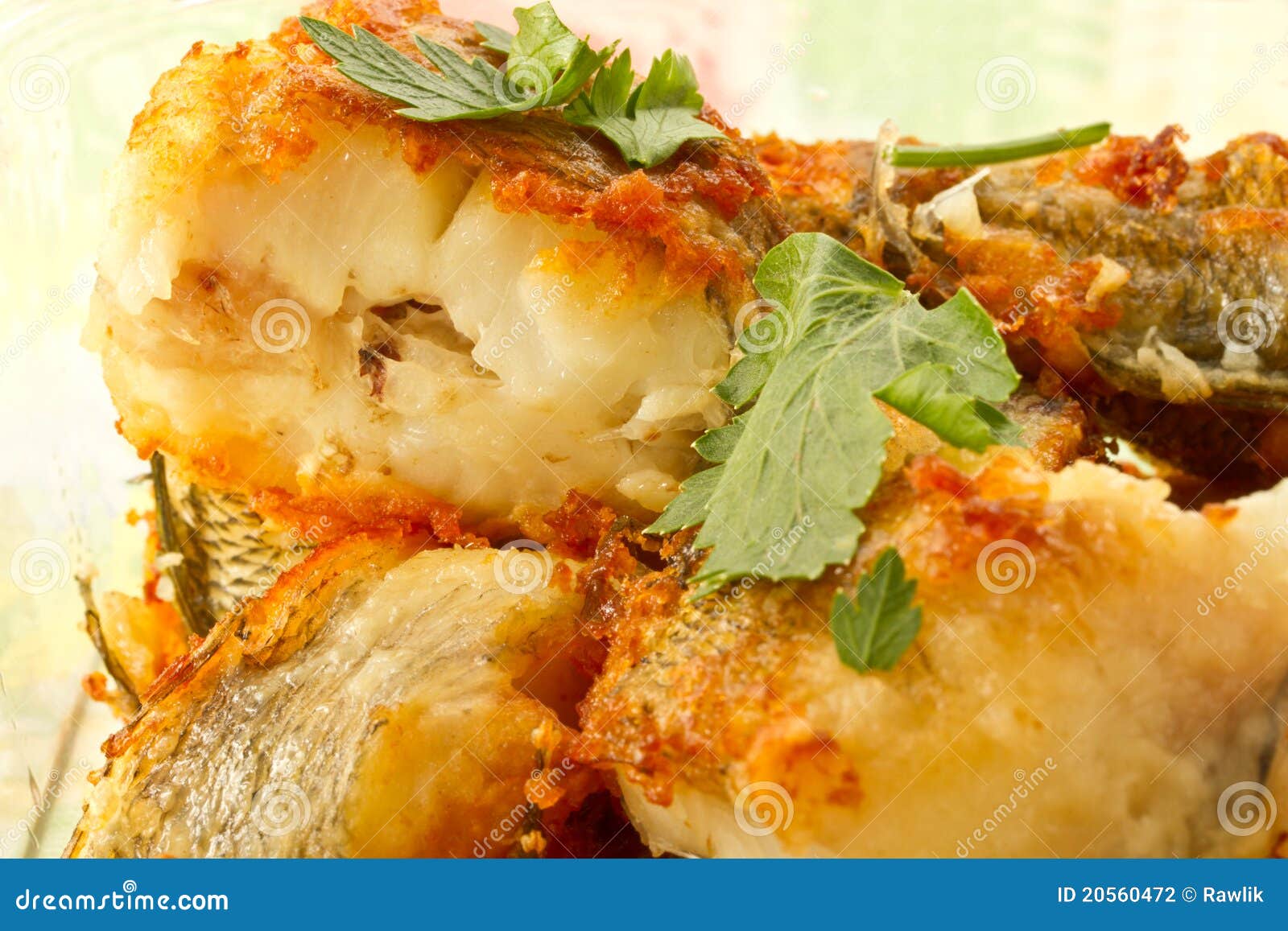 Grilled fish stock photo. Image of restaurant, parsley - 20560472
