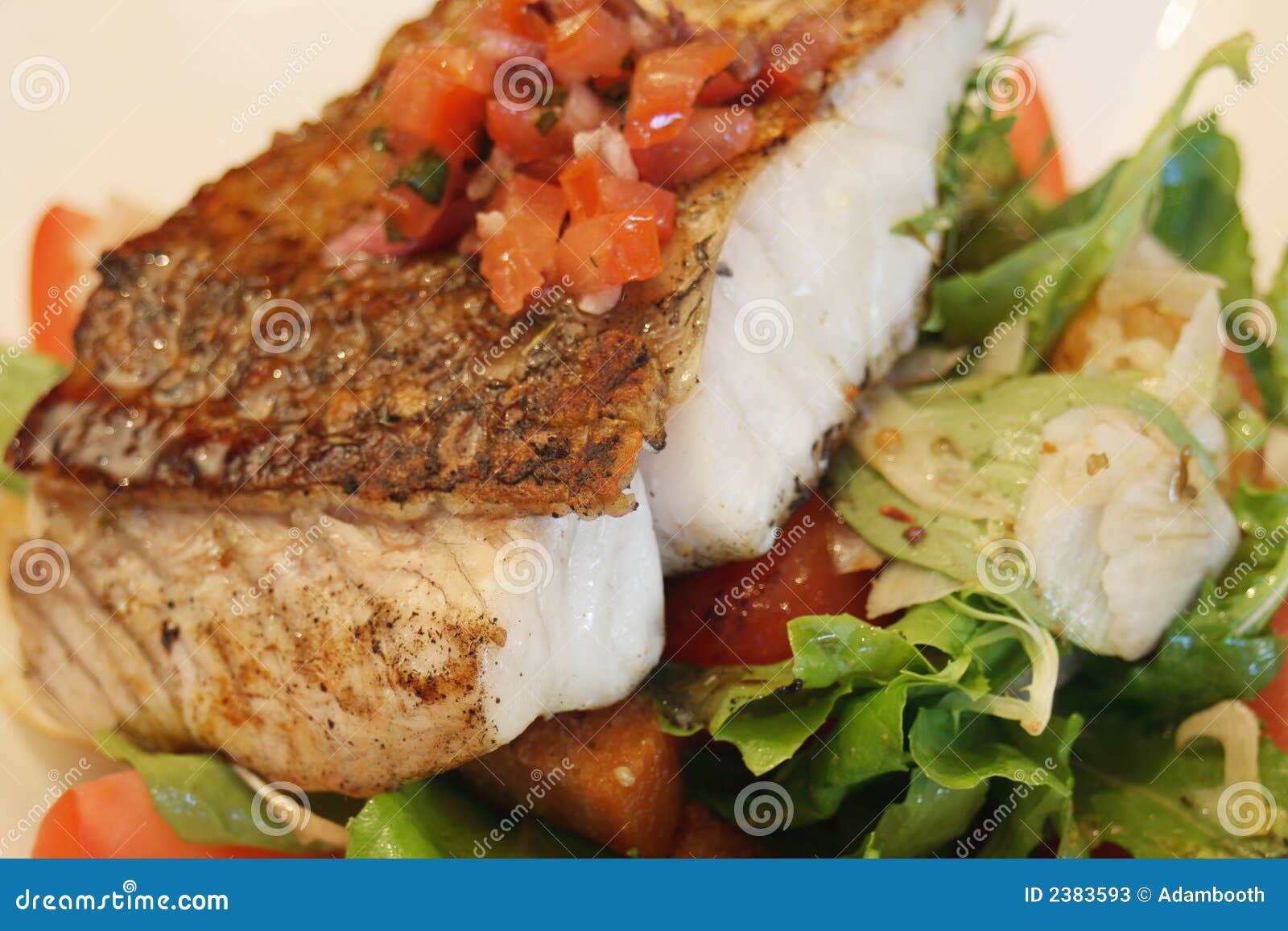 Grilled Fish stock image. Image of white, lunch, restaurant - 2383593