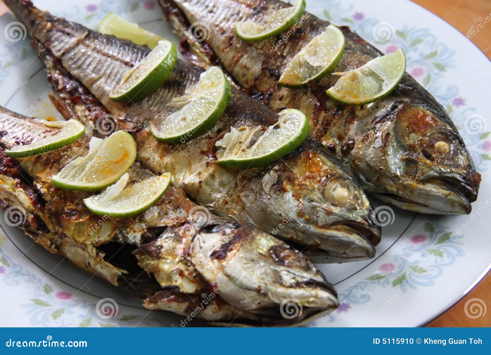 Grilled fish stock photo. Image of grilled, cooked, grill - 5115910