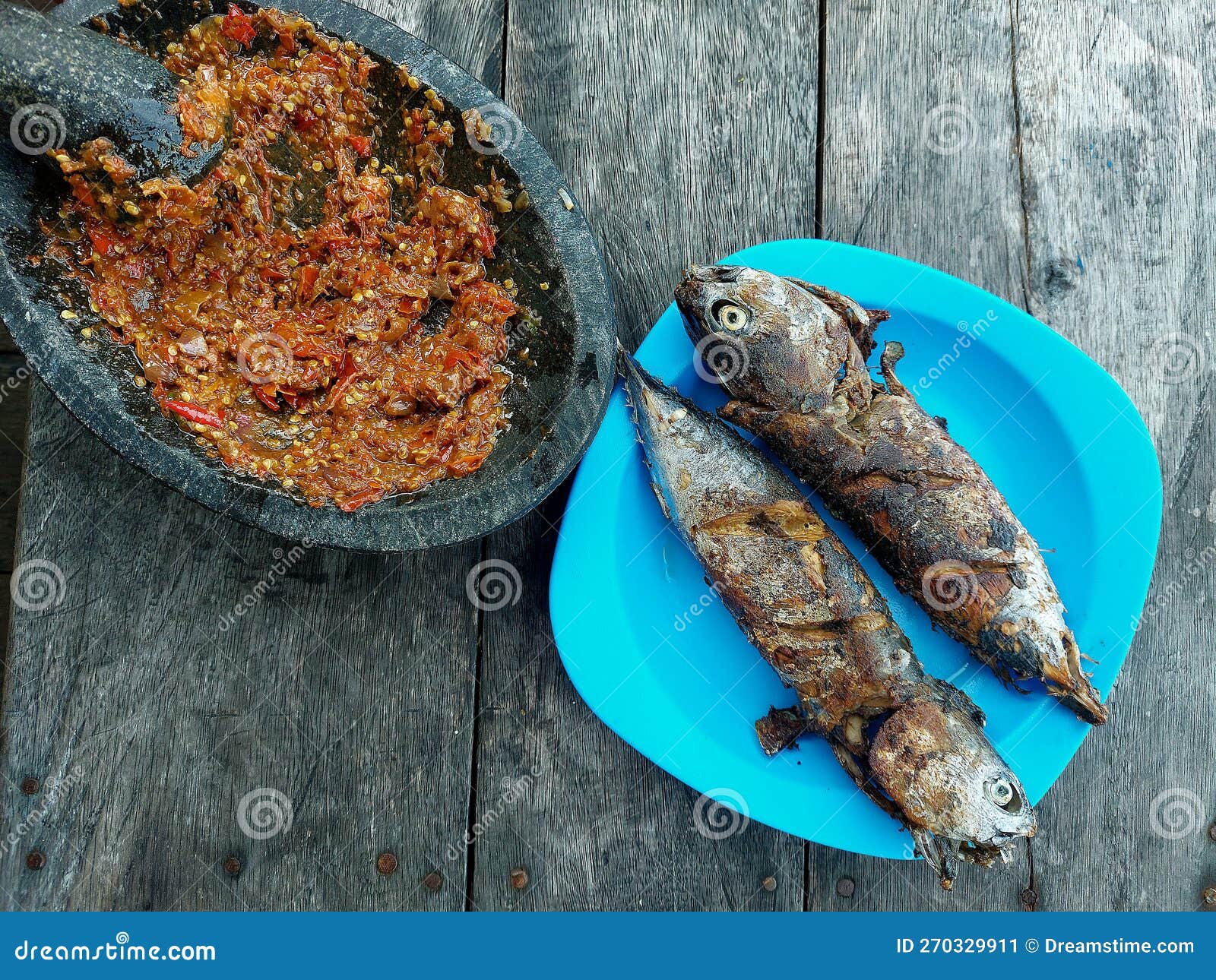 Grilled Fish with Chili Paste Stock Image - Image of fish, fresh: 270329911