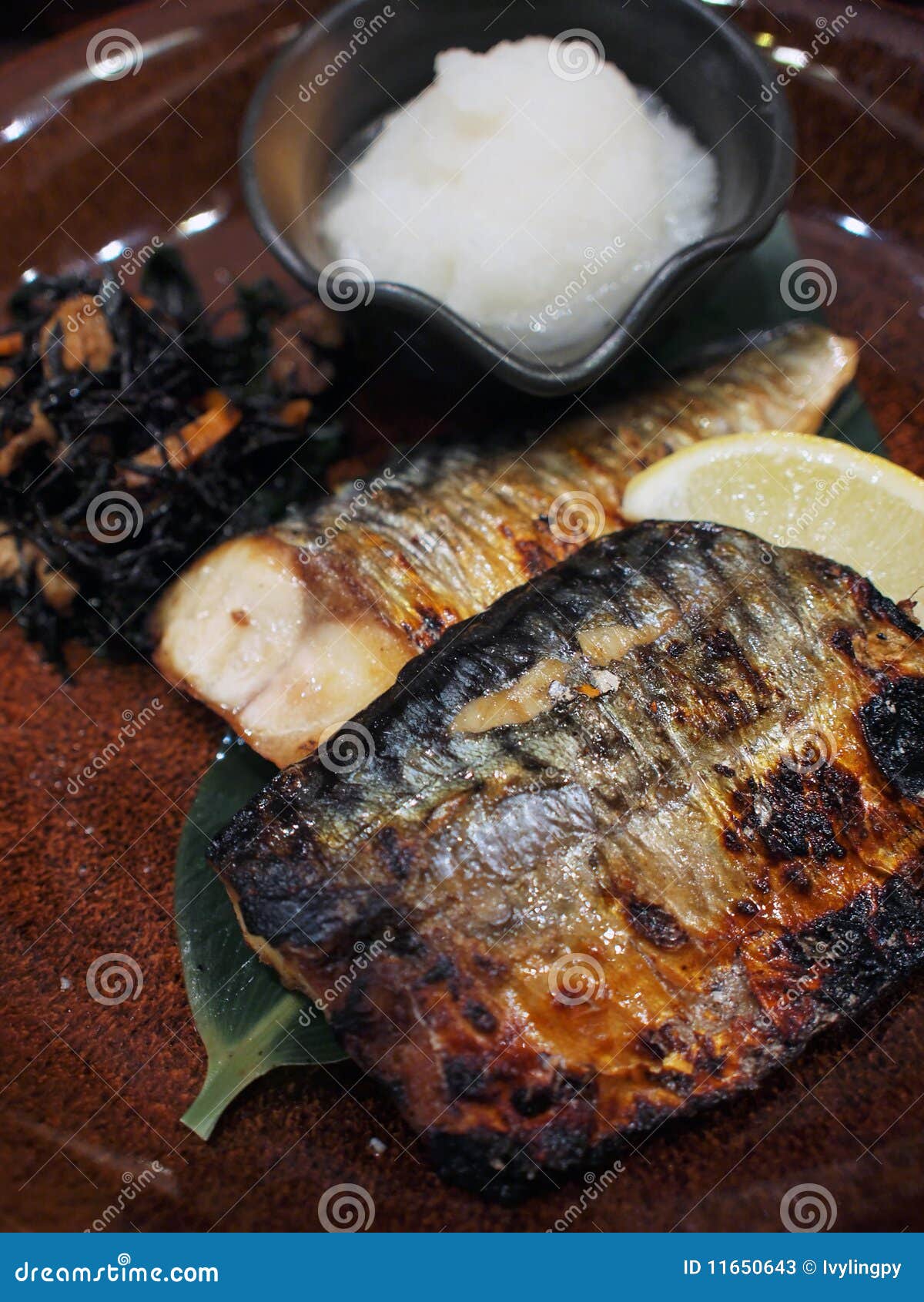 Grilled fish fillet stock image. Image of restaurant - 11650643