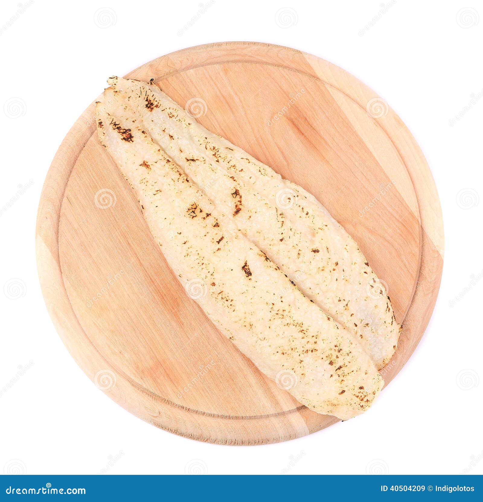 Grilled Fish Fillet on Platter. Stock Image - Image of cooked, food ...
