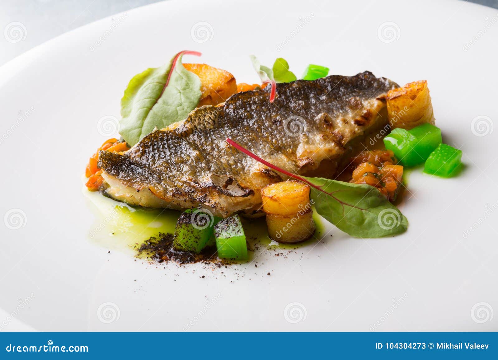 Grilled fish fillet stock image. Image of healthy, lunch - 104304273