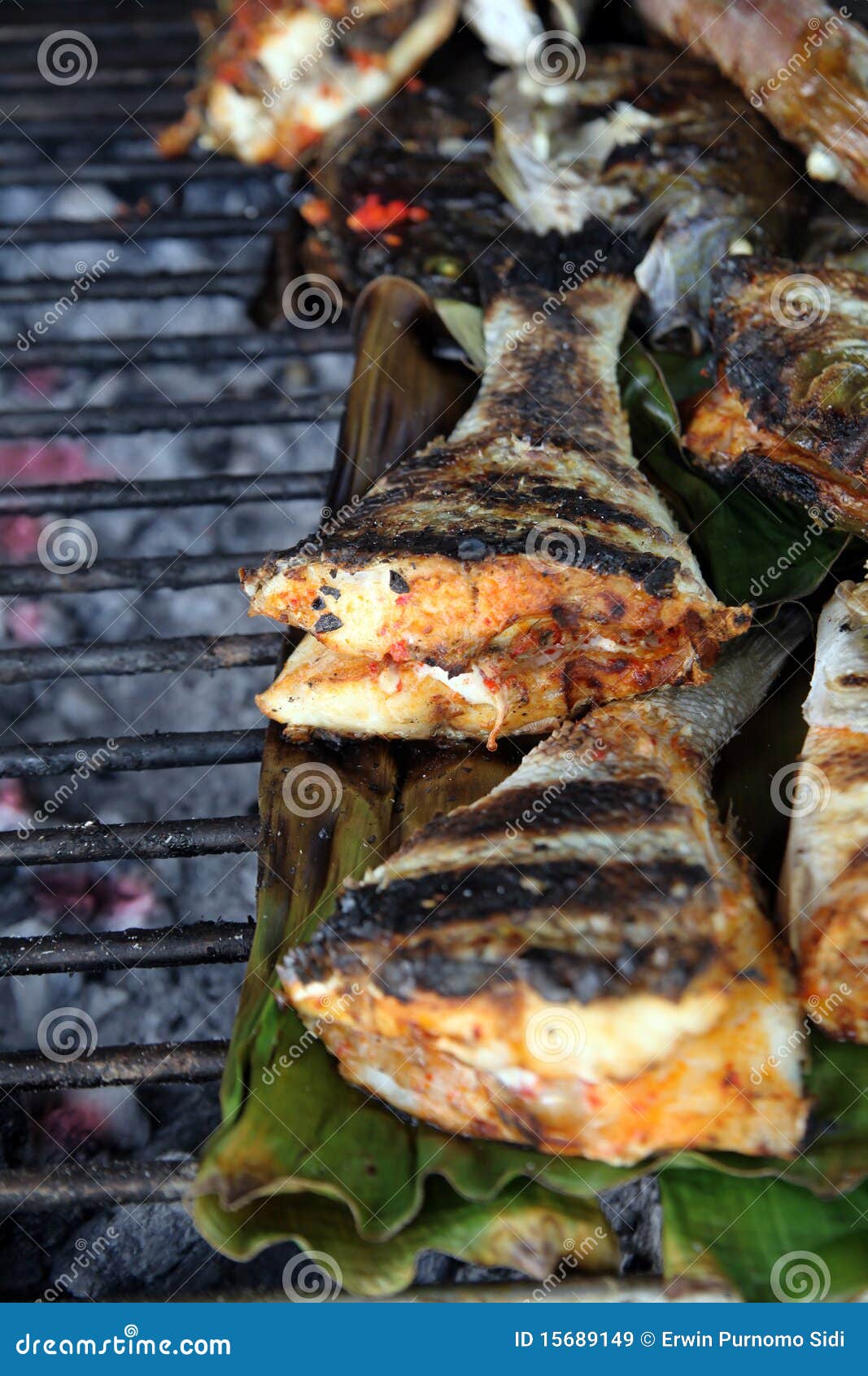 Grilled fish food portion stock image. Image of grilled - 15689149