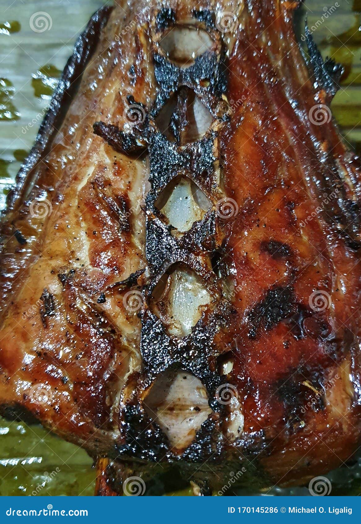 Inasal Grilled Chicken Filipino Recipe With White Rice, Vegetables ...