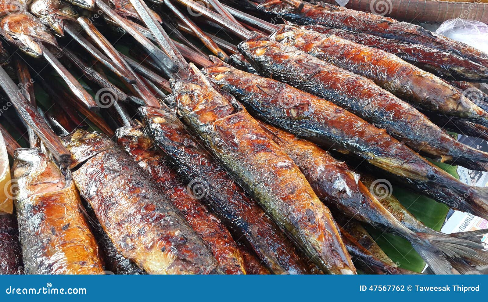 Grilled fish stock photo. Image of yummy, fish, thaifood - 47567762