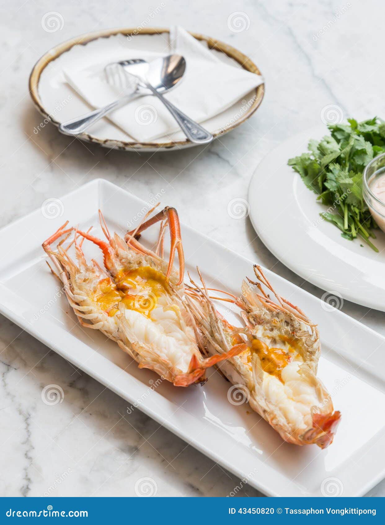 Grilled Giant Prawn Lobster Stock Photo - Image of prawn, delicious ...