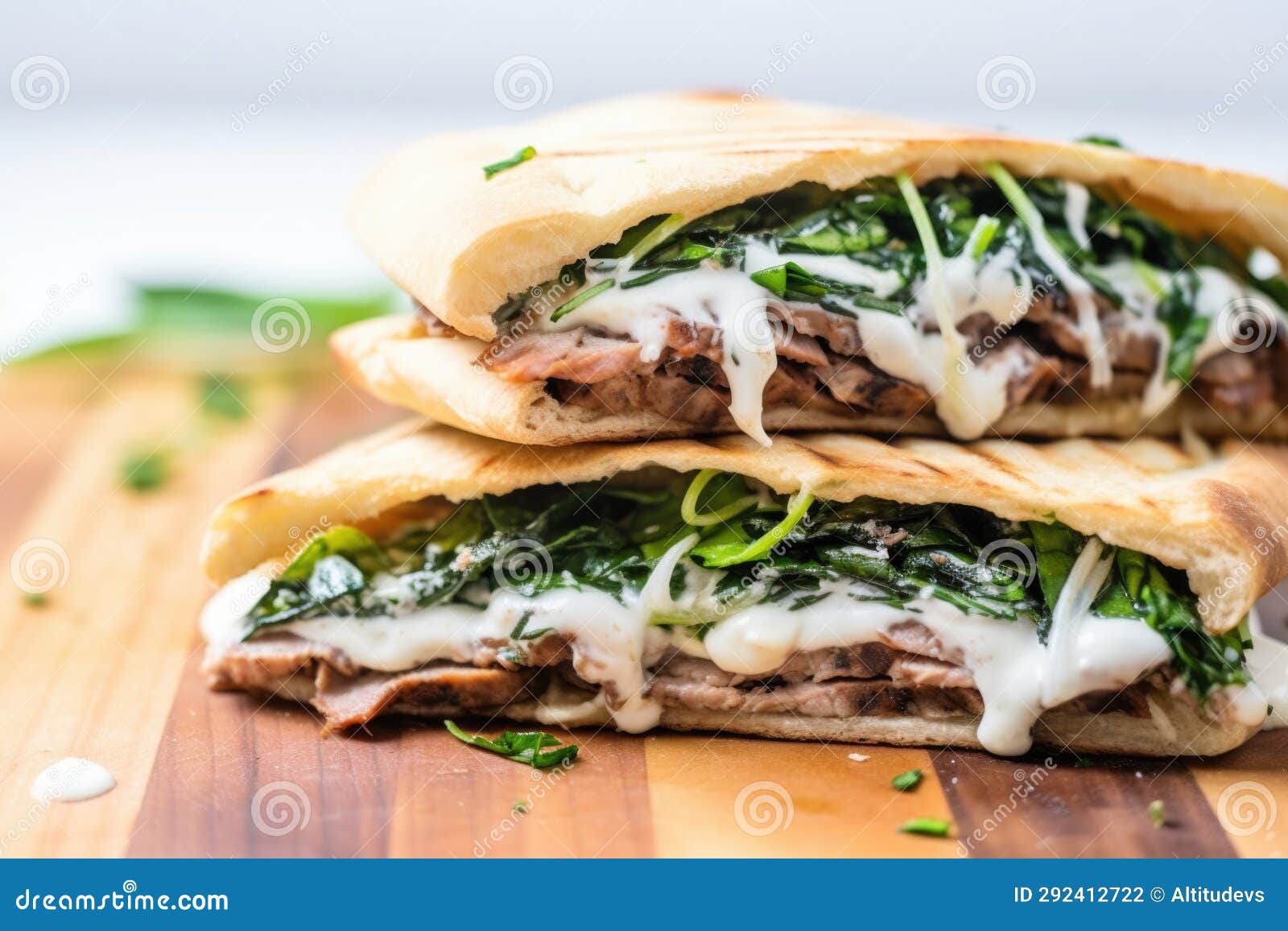 Grilled Gyro Sandwich with Charred Edges Stock Photo - Image of food ...