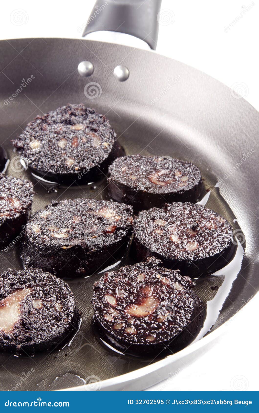 Grilled Irish Black Pudding Stock Image - Image of tasty, black: 32702595
