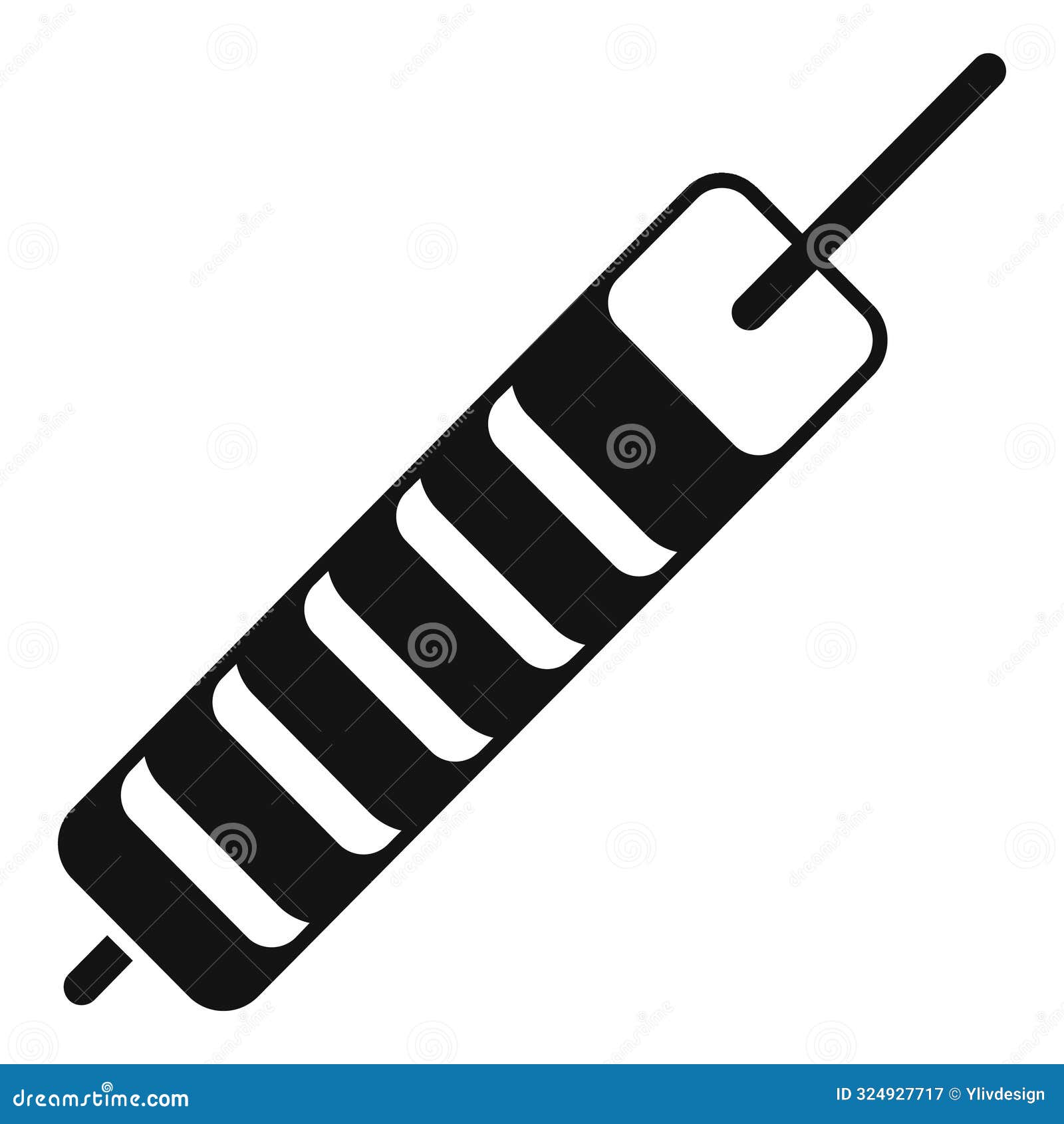 Grilled Kebab Icon, Simple Black Style Stock Illustration ...