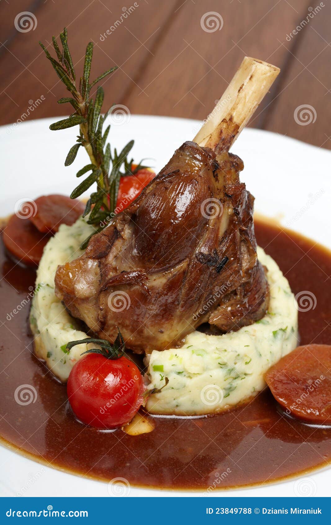 Grilled knuckle of pork stock photo. Image of gravy, meat - 23849788