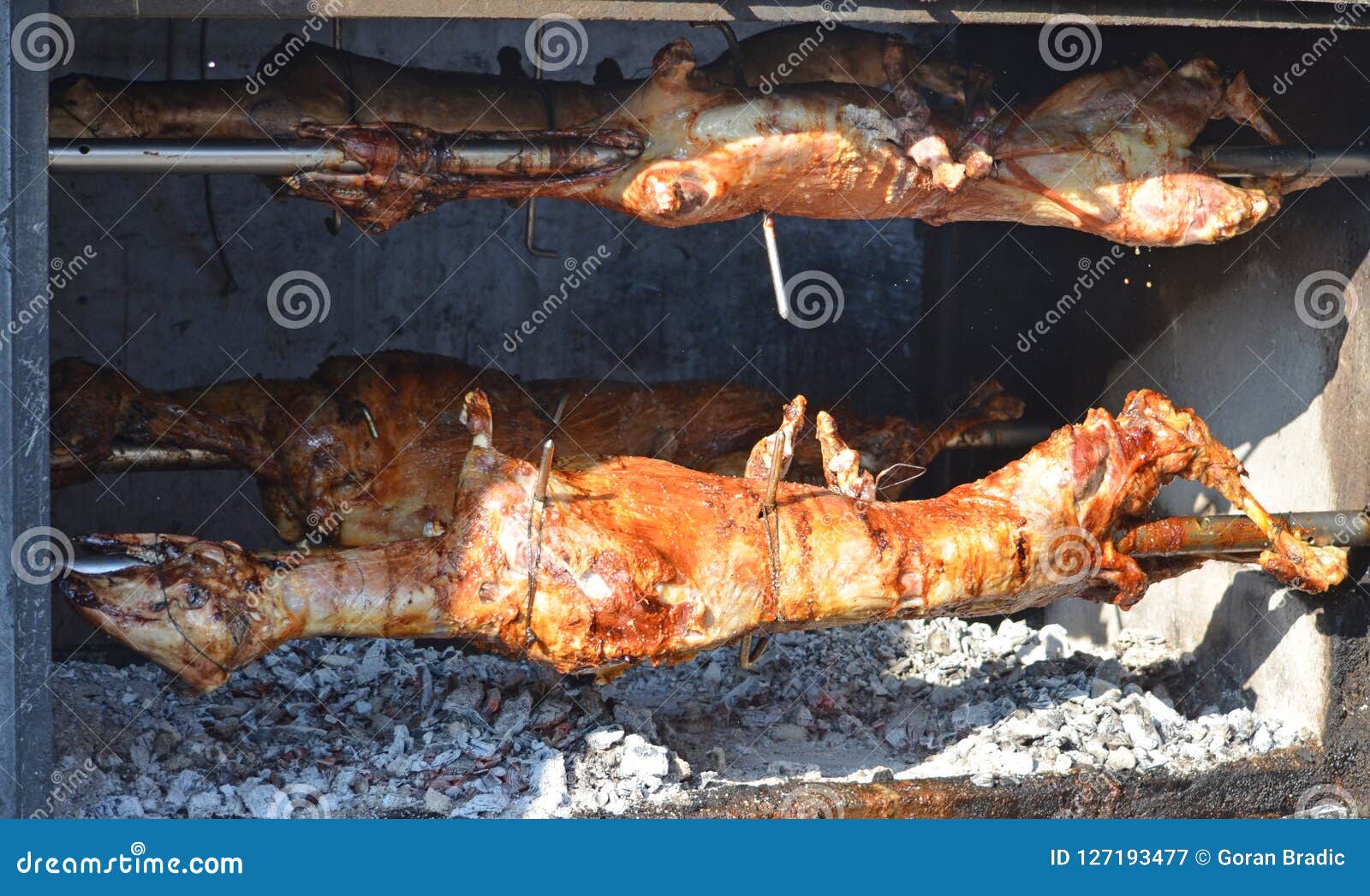 Grilled lamb. roasted lamb stock image. Image of delicious - 127193477