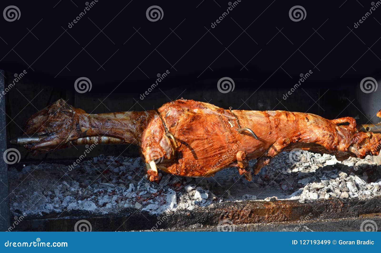 Grilled lamb. roasted lamb stock image. Image of festival - 127193499