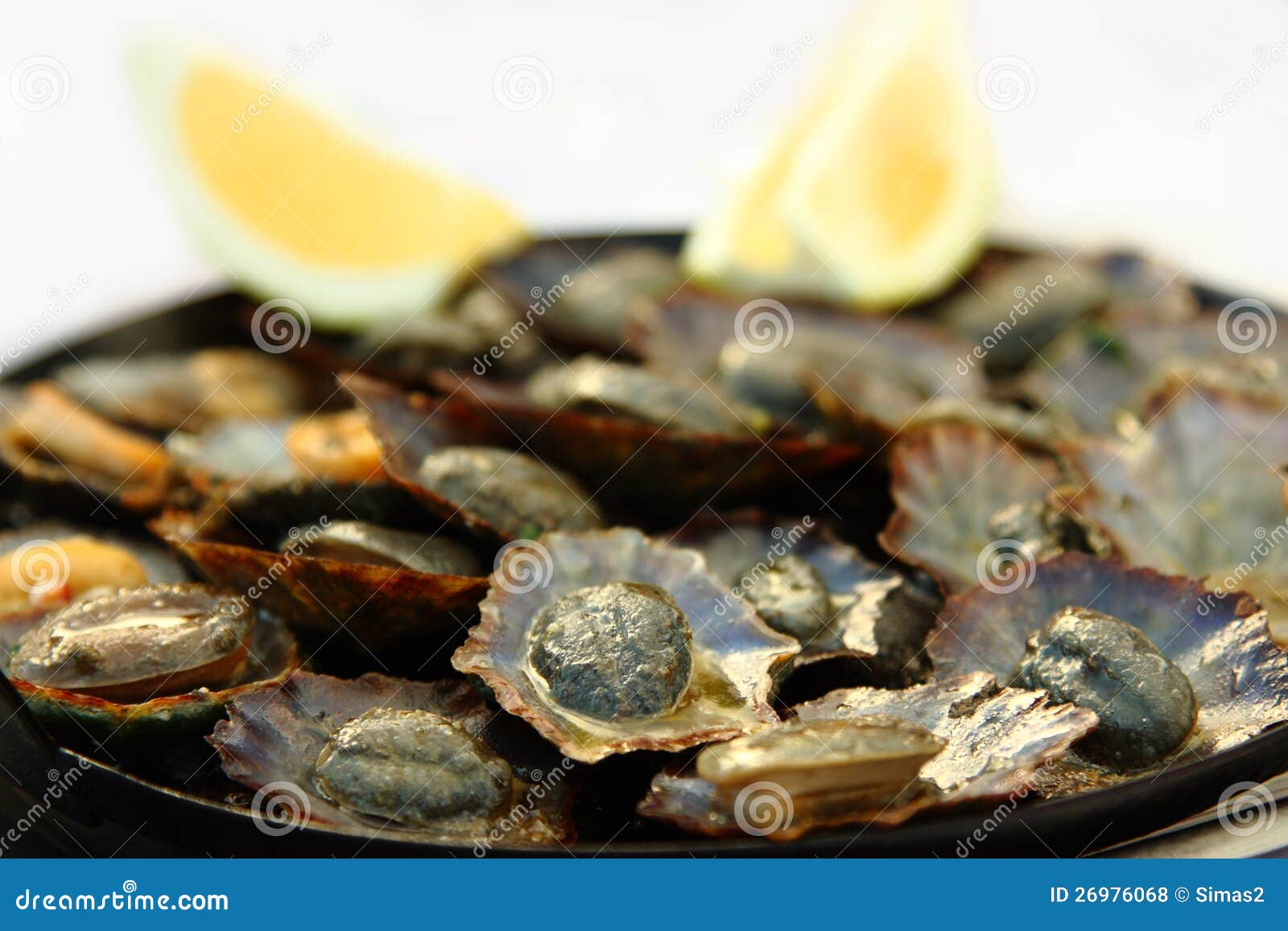 Grilled Limpets stock photo. Image of butter, grilled - 26976068