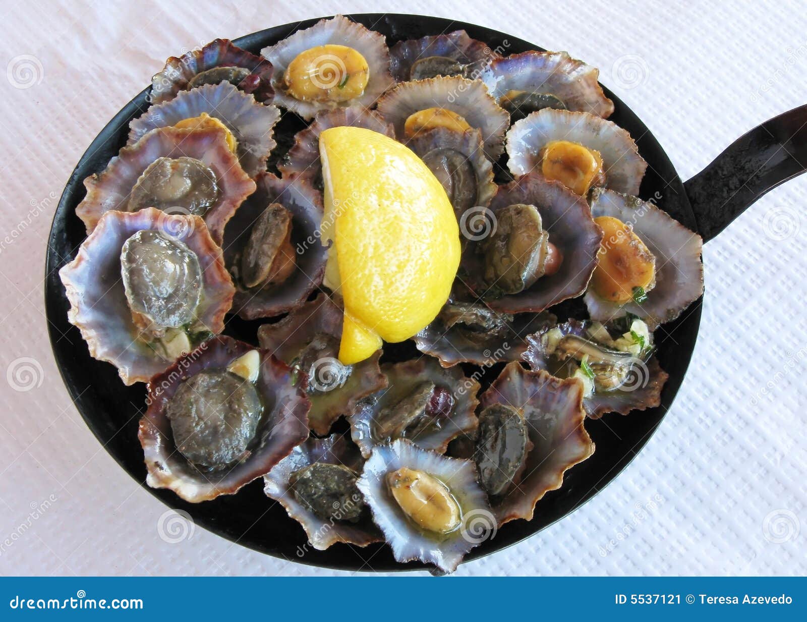 Grilled limpets stock image. Image of healthy, restaurant - 5537121