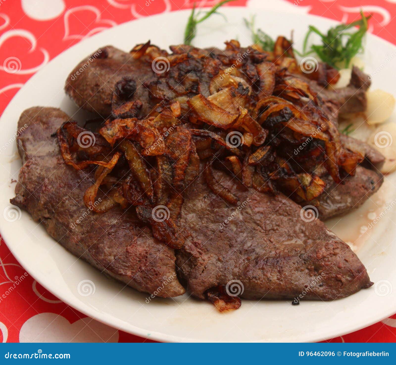 Grilled liver stock photo. Image of grilled, meat, food - 96462096