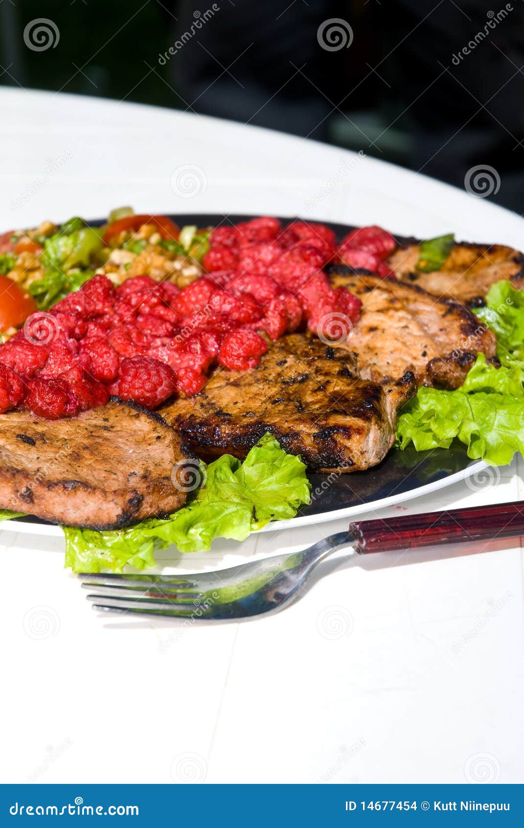 Grilled meat stock photo. Image of barbecue, restaurant - 14677454