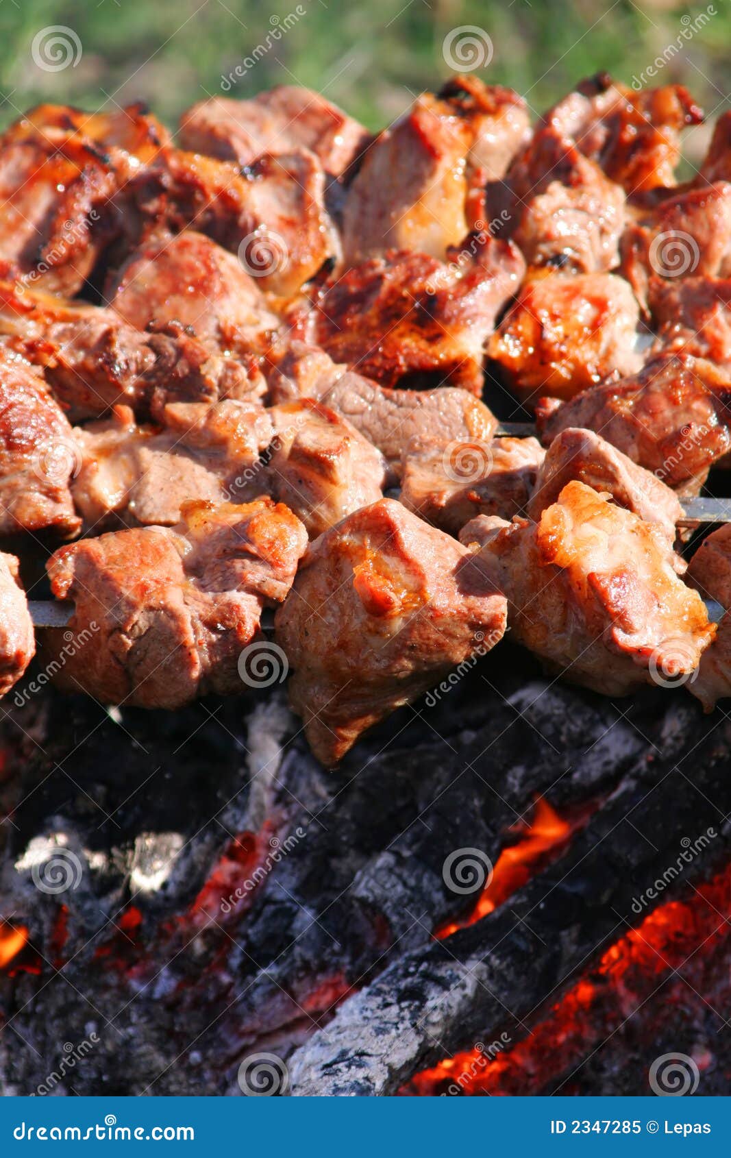 Grilled meat stock image. Image of cooking, roasted, dining - 2347285
