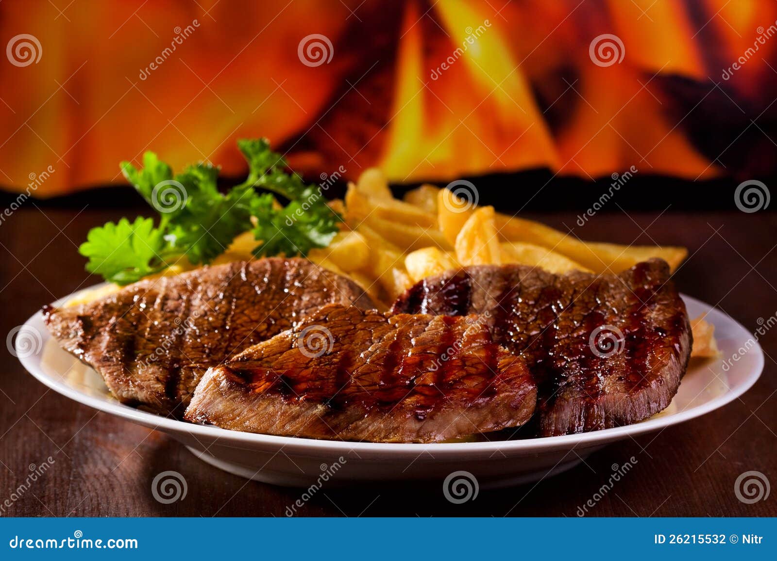 Grilled meat stock photo. Image of beef, meal, food, steak - 26215532