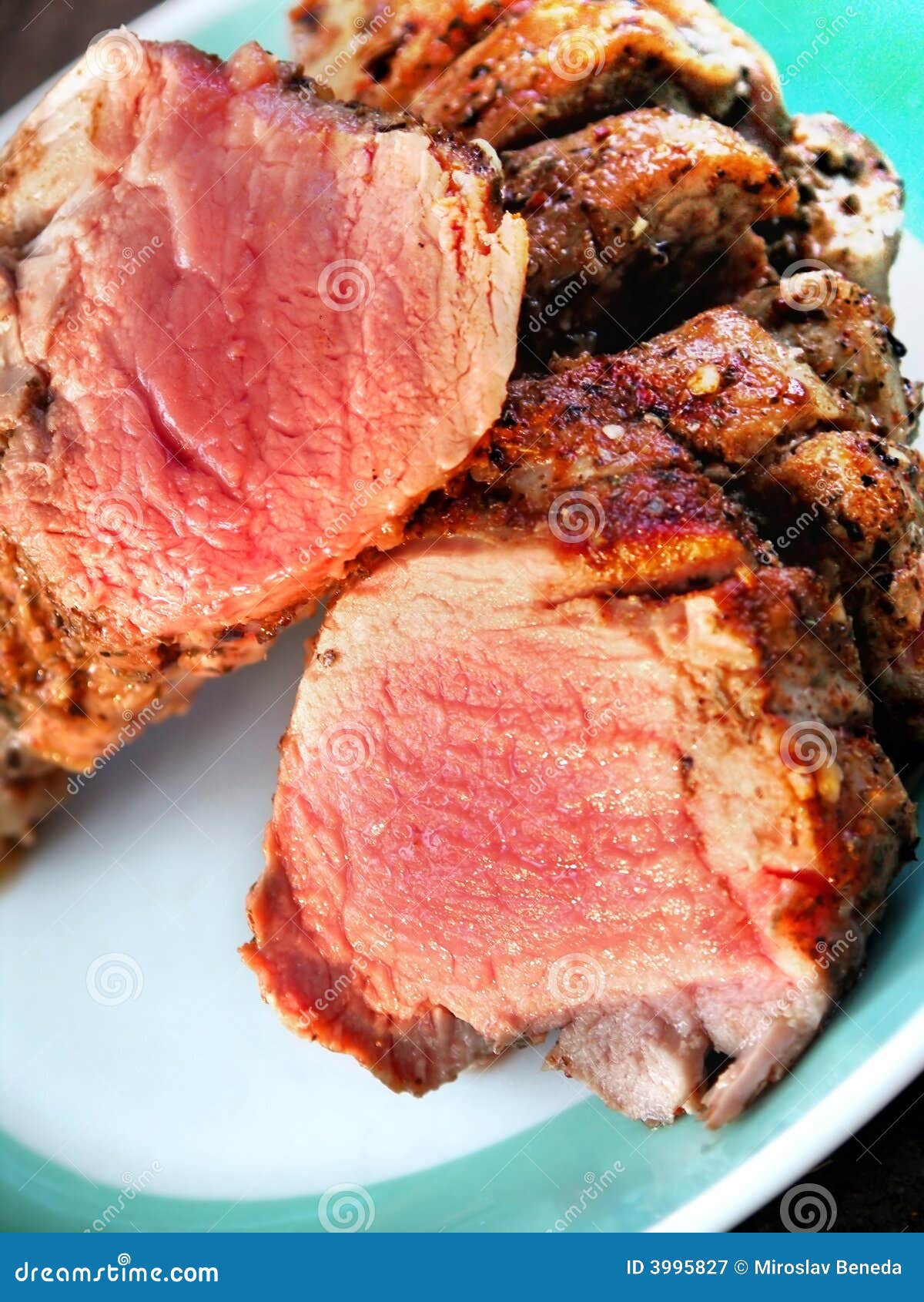 Grilled meat stock image. Image of fire, barbecued, cook - 3995827