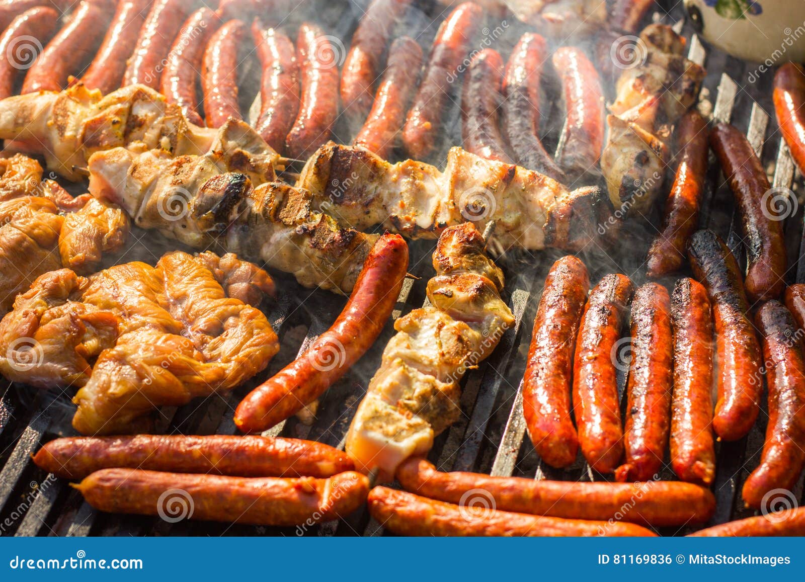 Grilled Meat Barbecue stock photo. Image of grilling - 81169836