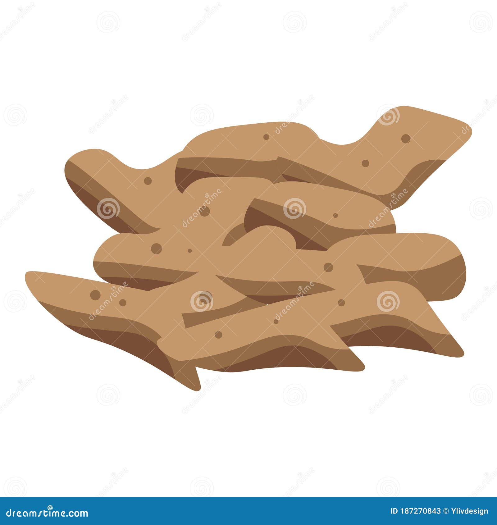 Meat Pieces And Vegetables On A Spit Served Food Cartoon Vector ...