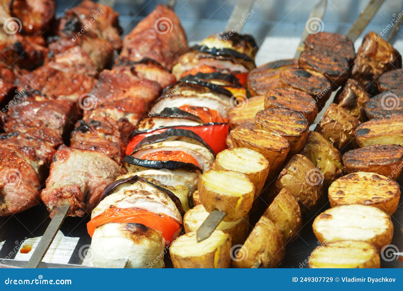 Grilled meat stock image. Image of fresh, adana, grilling - 249307729