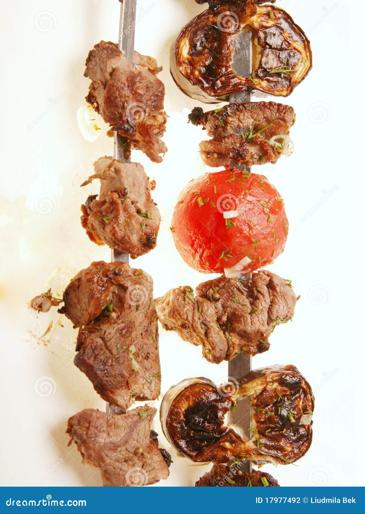 Grilled meat spit stock photo. Image of fried, ingredient - 17977492