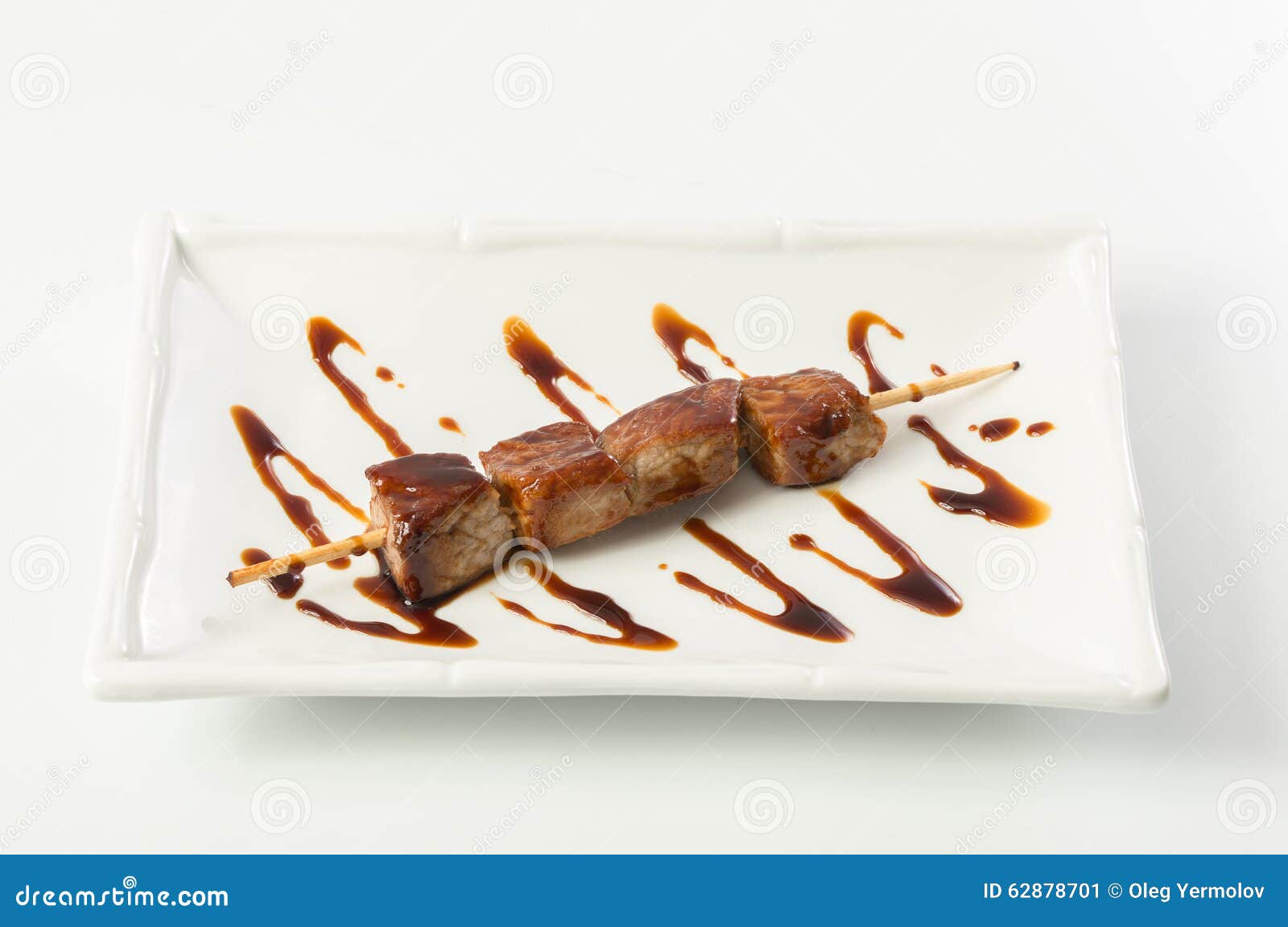 Grilled meat on stick stock image. Image of snack, fast - 62878701